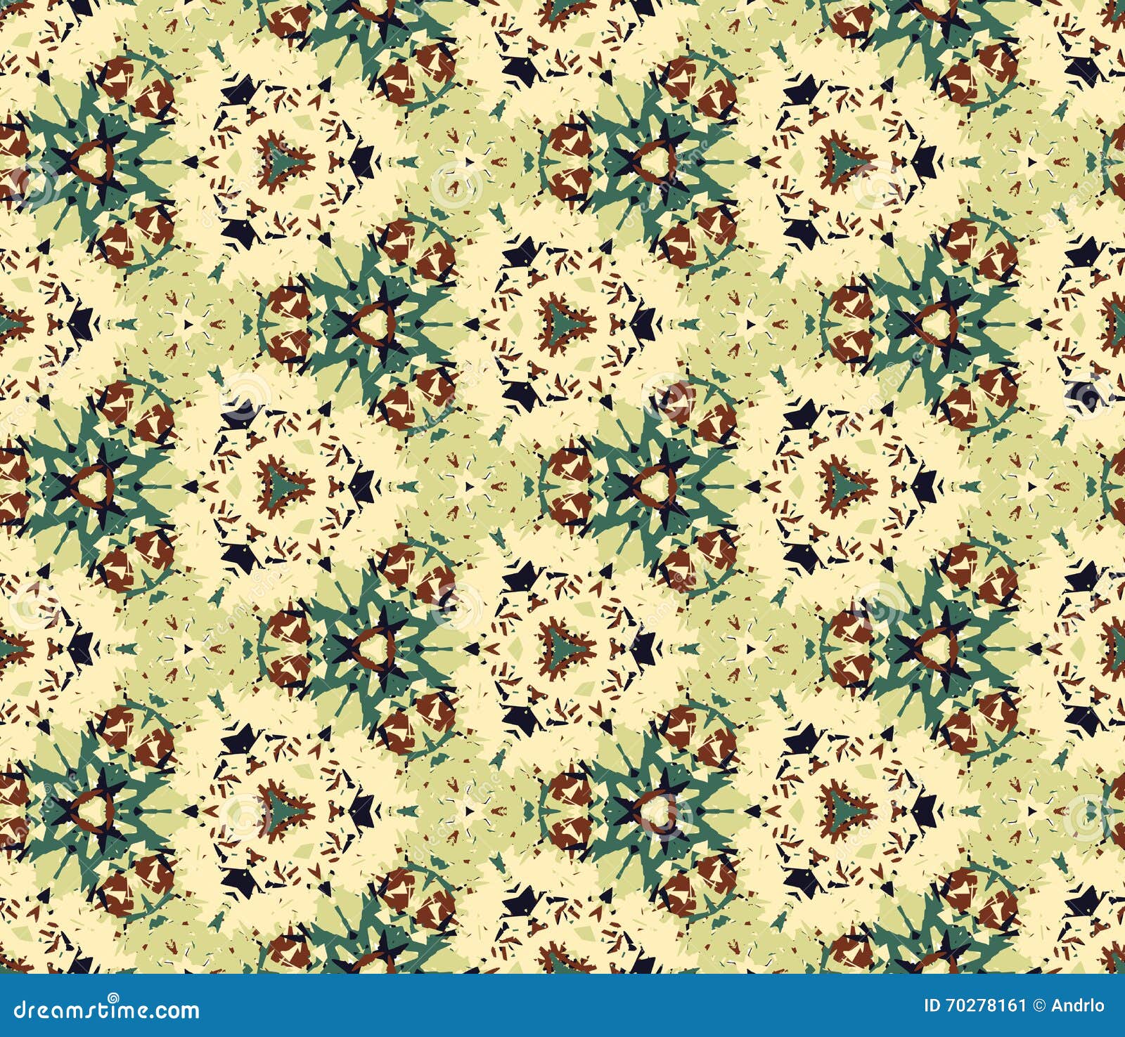 Vintage Seamless Pattern. Seamless Pattern Composed of Color Abstract ...