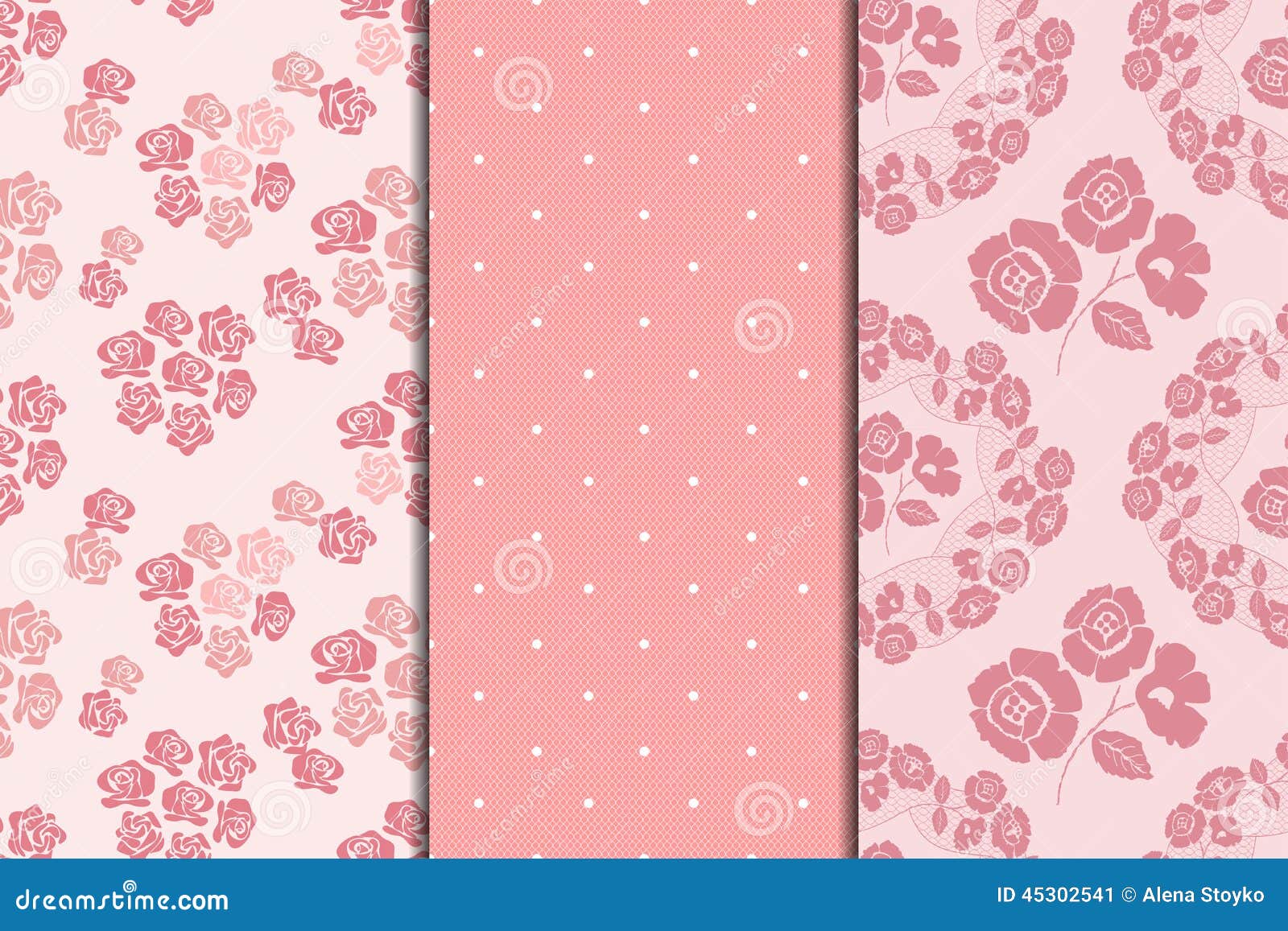 Vintage seamless pattern stock vector. Illustration of color - 45302541