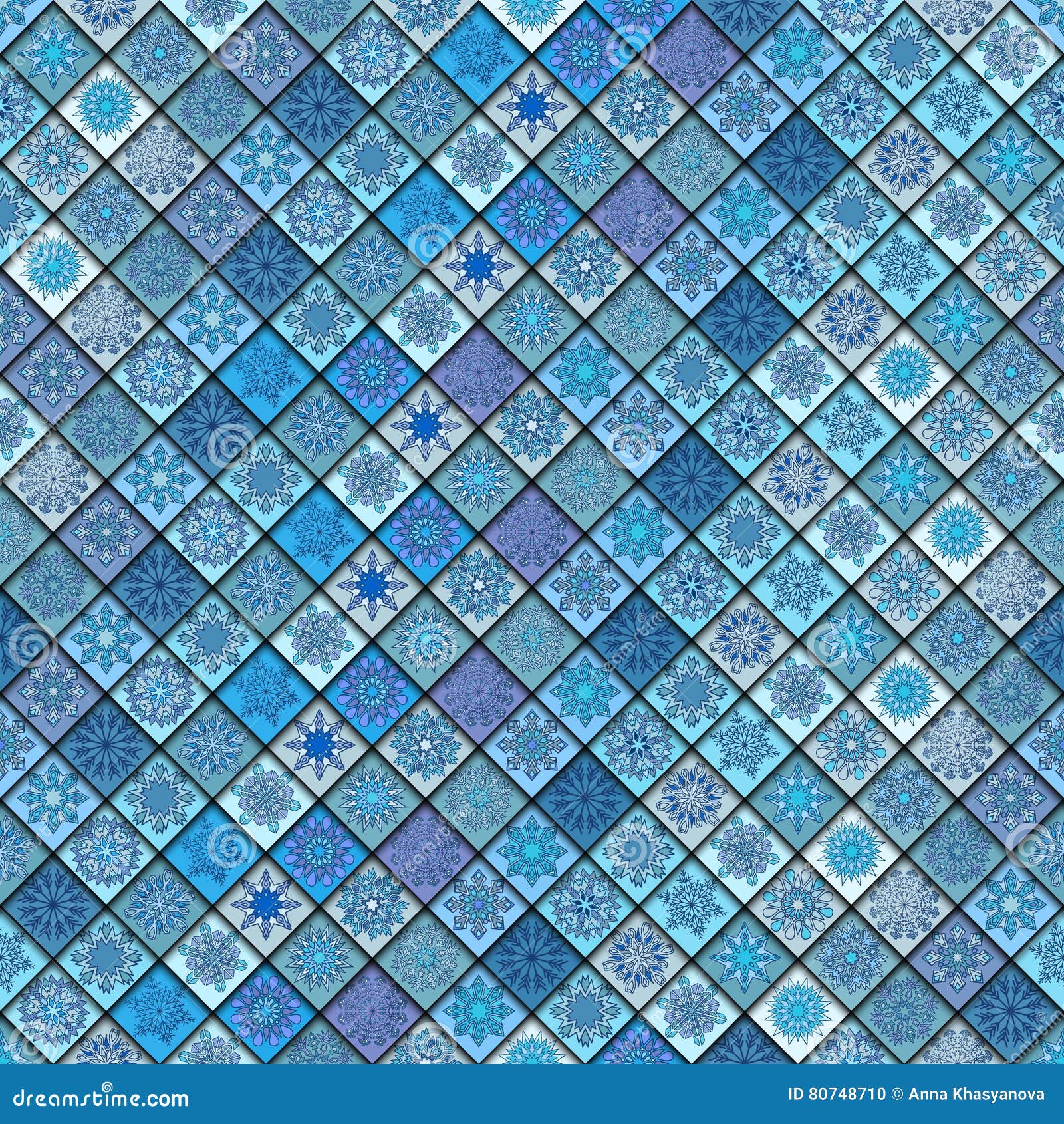 Vintage Seamless Pattern with Tile Patchwork Elements. Stock ...