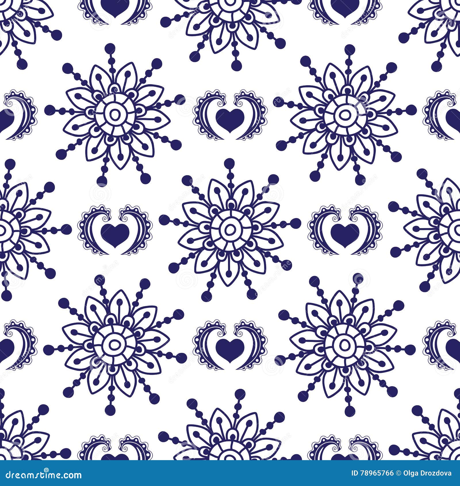 Vintage seamless pattern stock vector. Illustration of fashion - 78965766