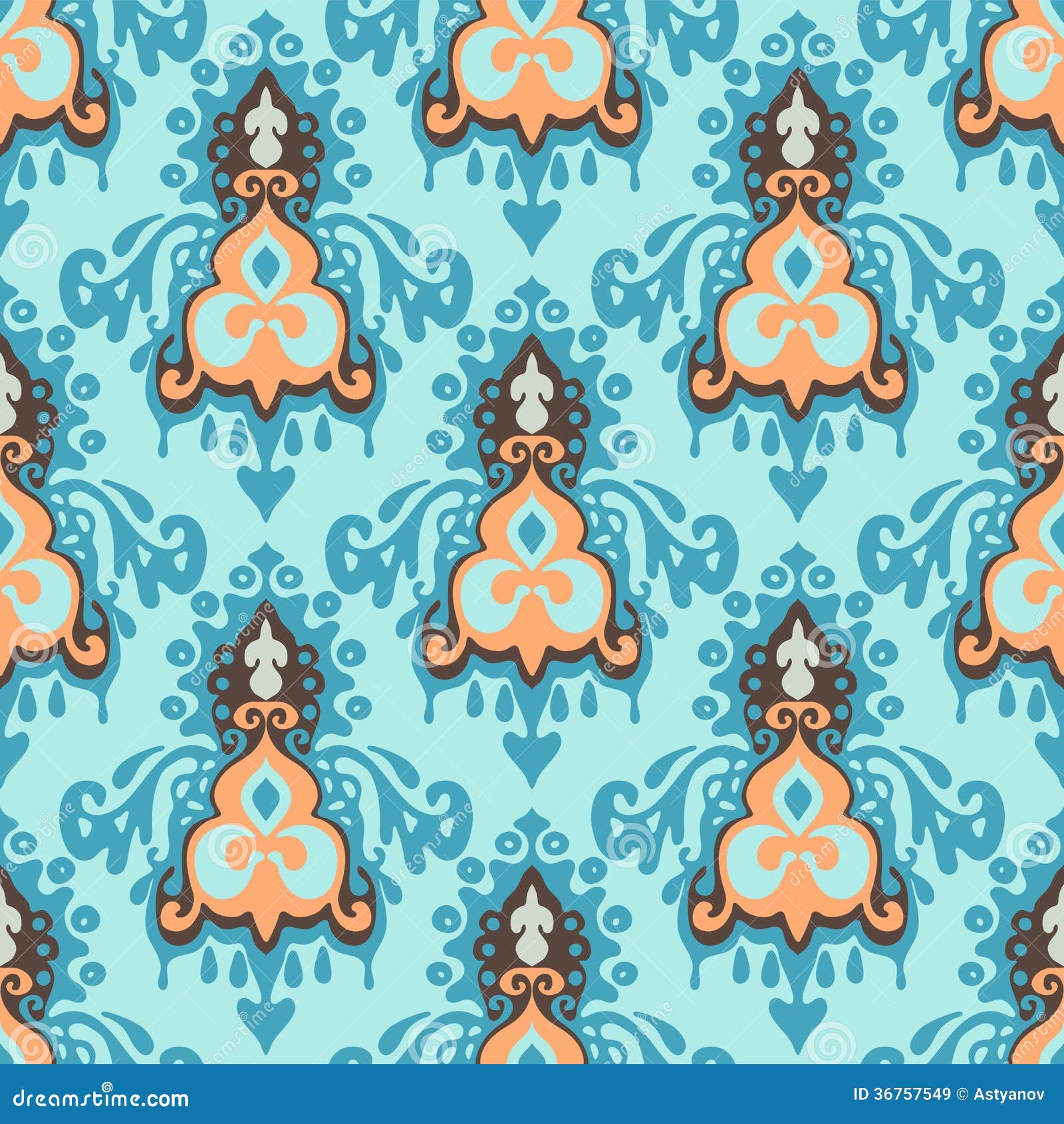 Vintage Seamless Pattern Vintage Stock Illustration - Illustration of ...
