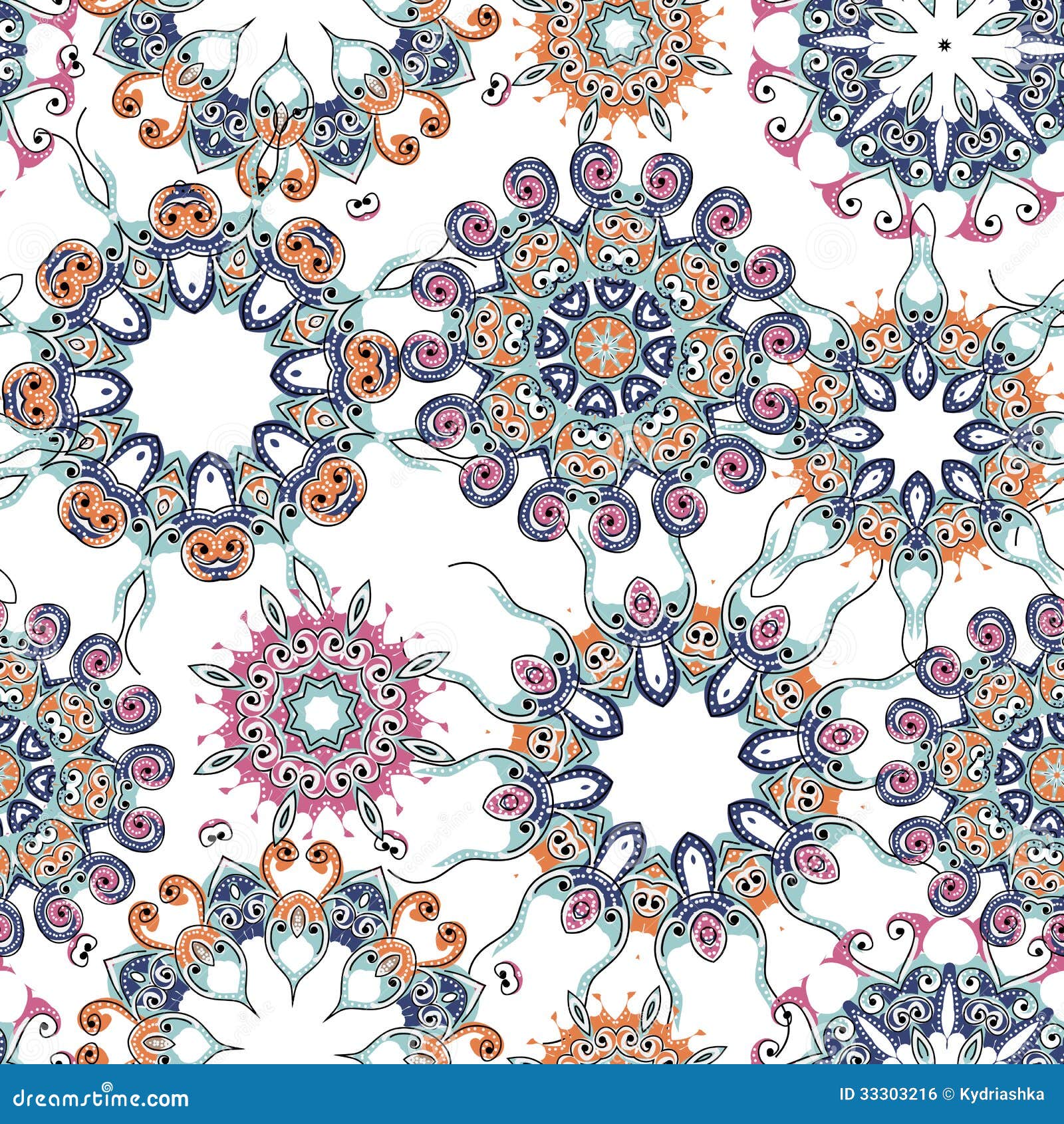 Vintage Seamless Pattern for Your Design Stock Vector - Illustration of ...