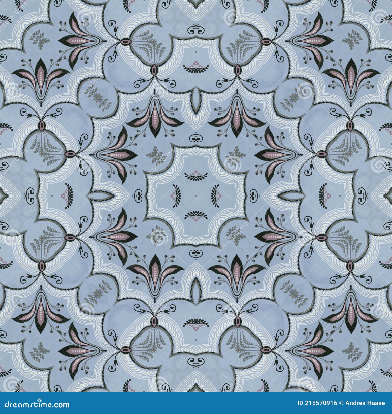 Vintage Seamless Repeating Pattern Tile Stock Photo - Image of allover ...