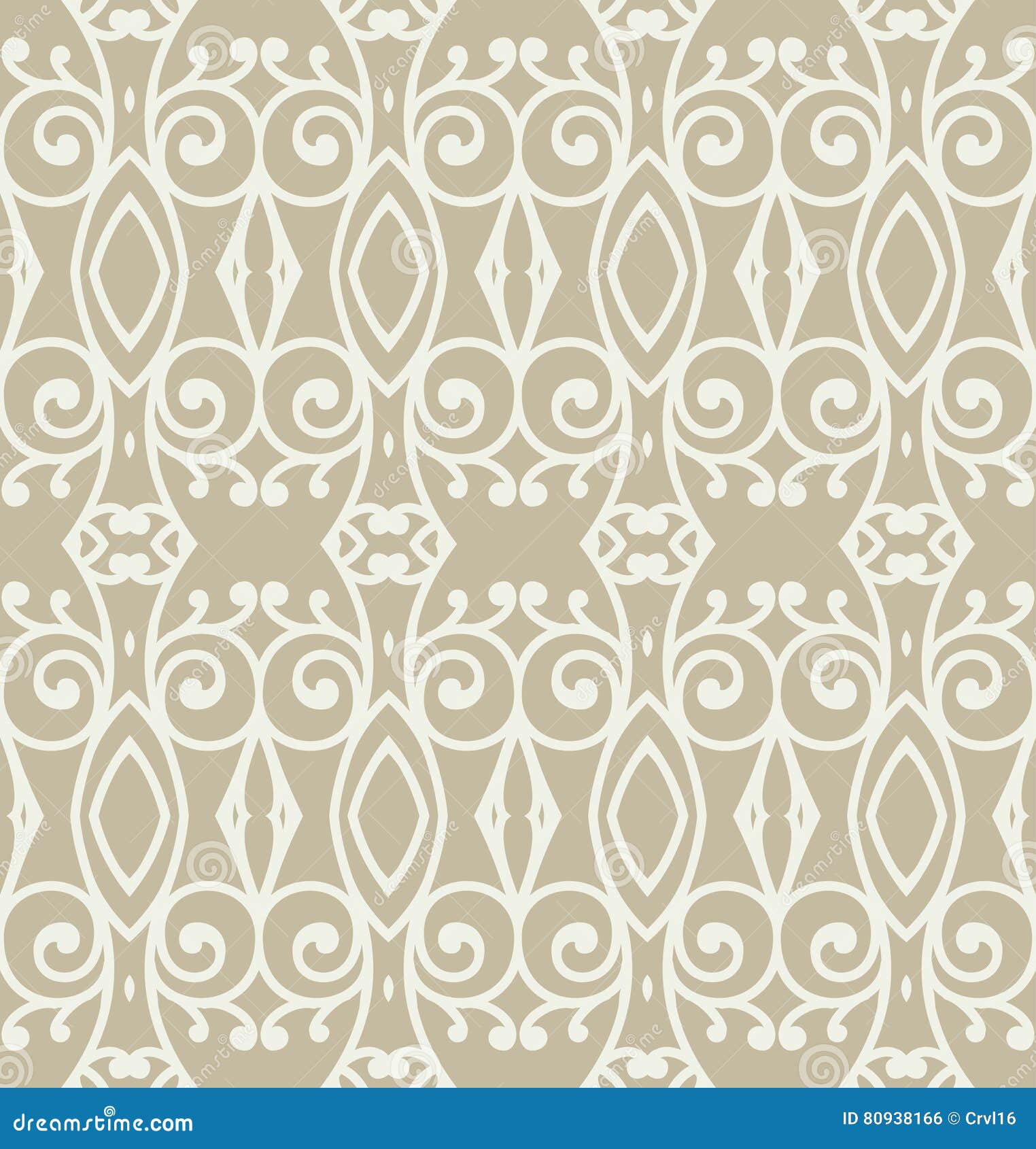Vintage Seamless Vector Wallpaper Stock Vector - Illustration of modern ...