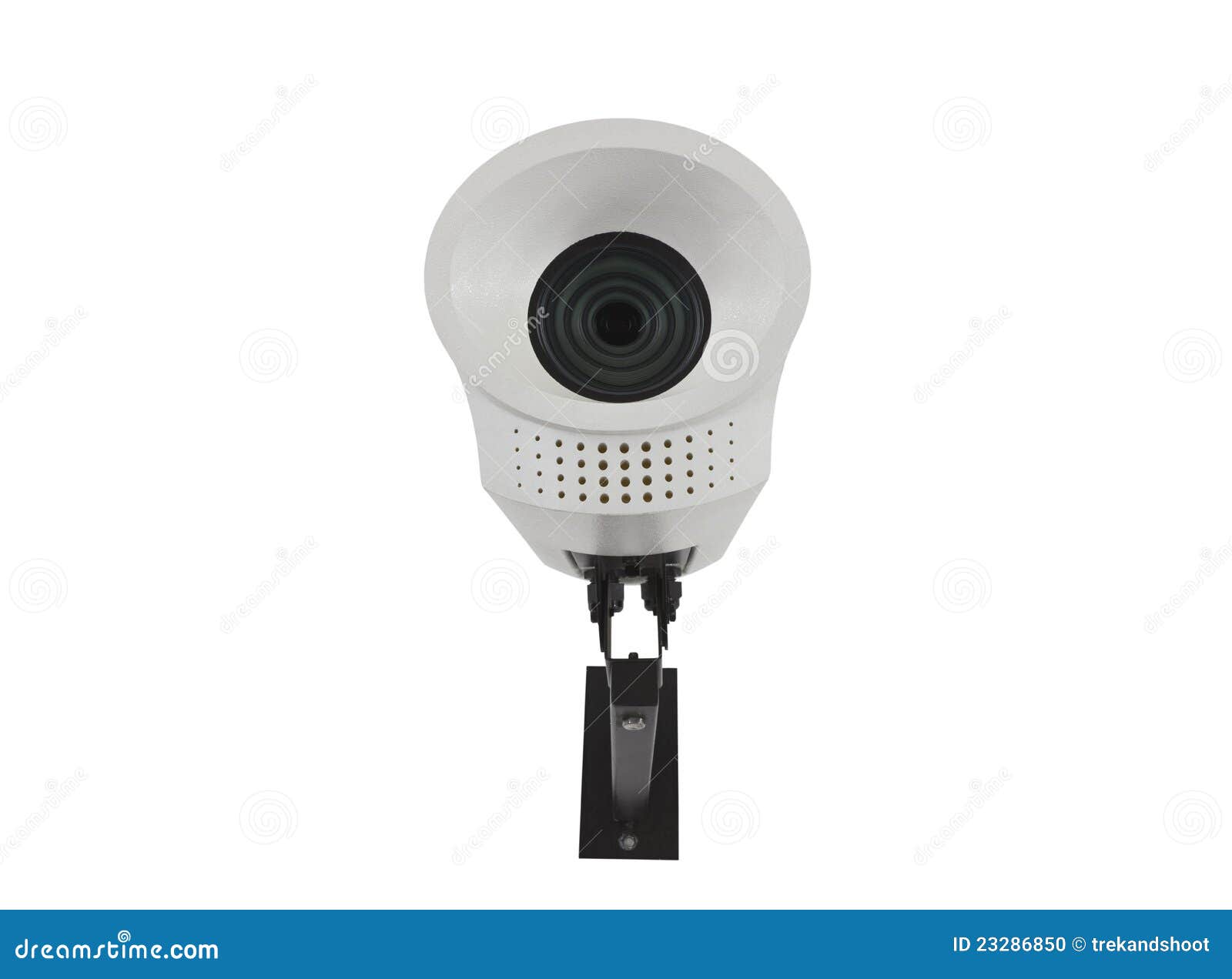 Vintage Security Camera Isolated Stock Photo - Image of surveillance ...