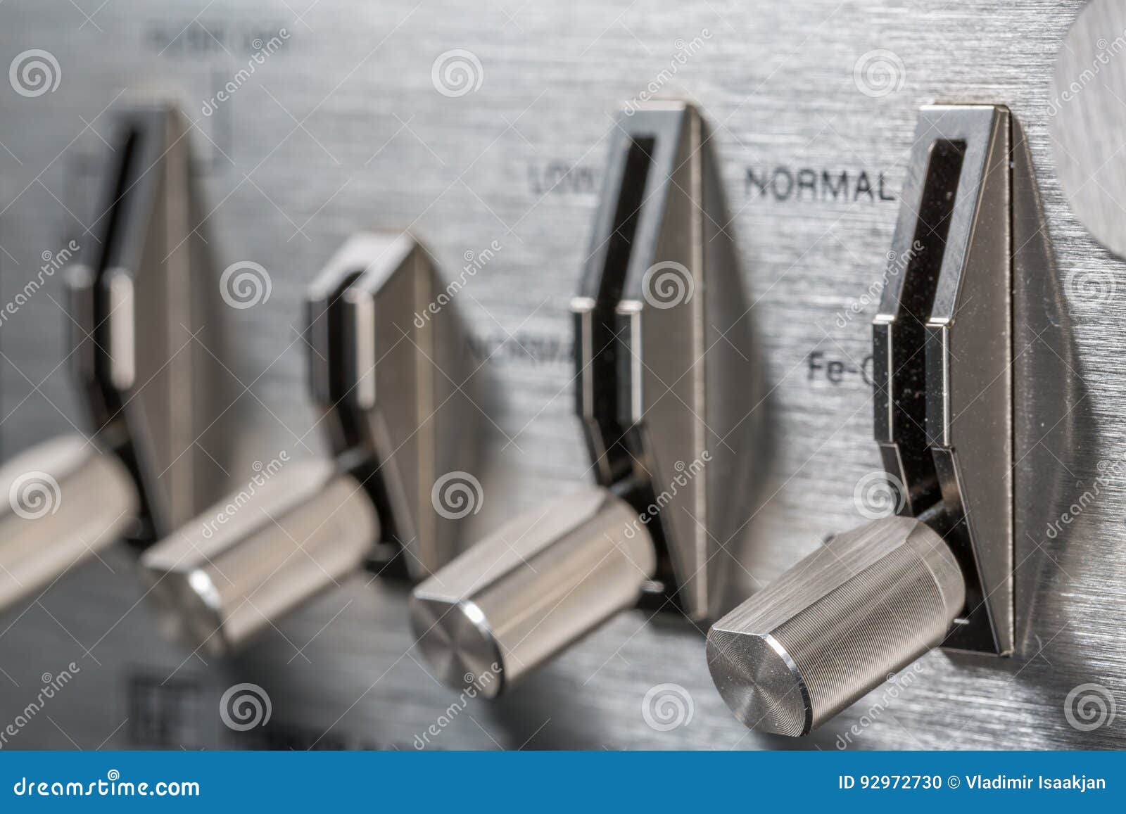 Vintage Selector Knob. Focus on the Rec Selector Knob Stock Photo ...