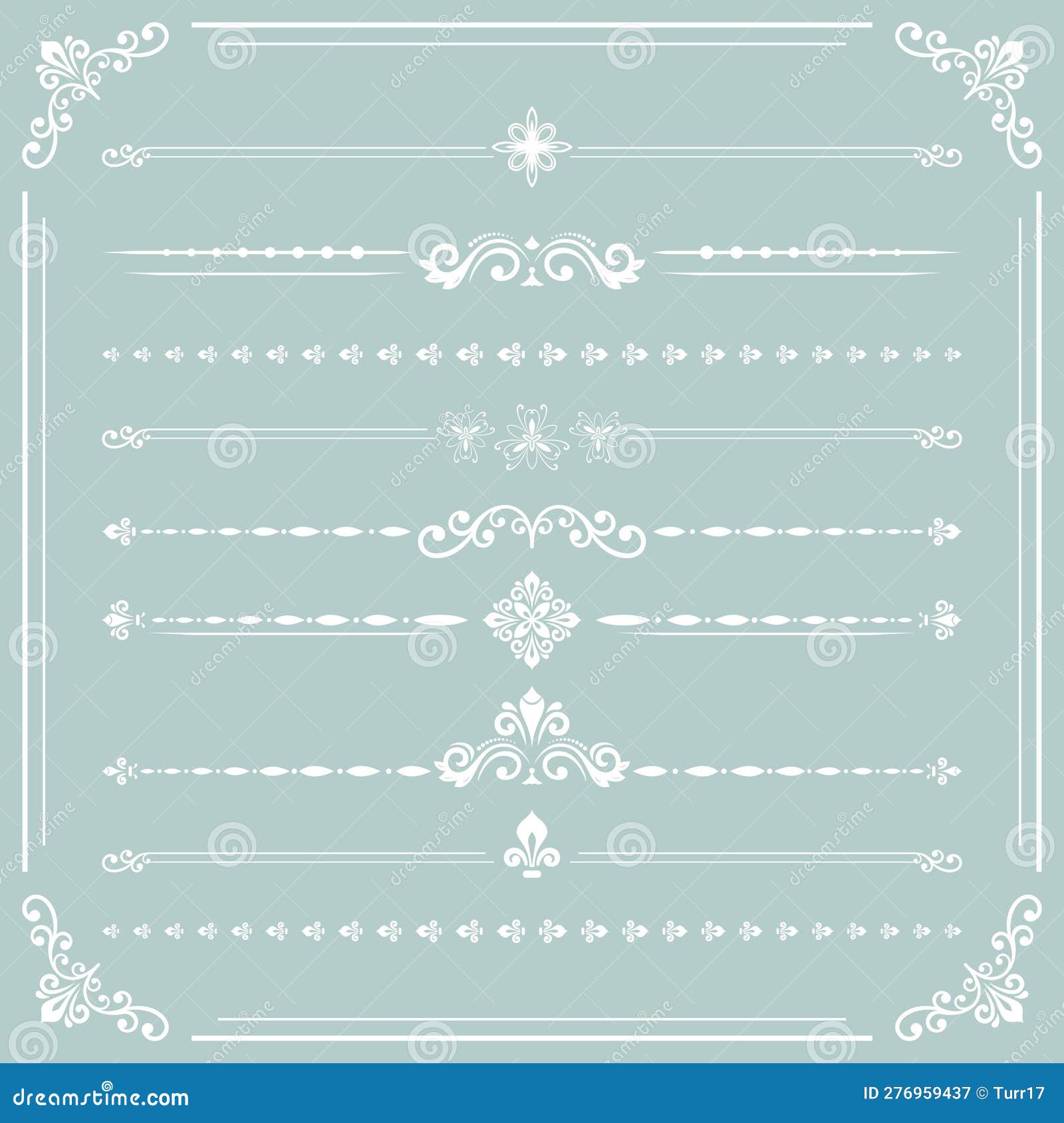 Set of Horizontal Patterns stock illustration. Illustration of drawing ...