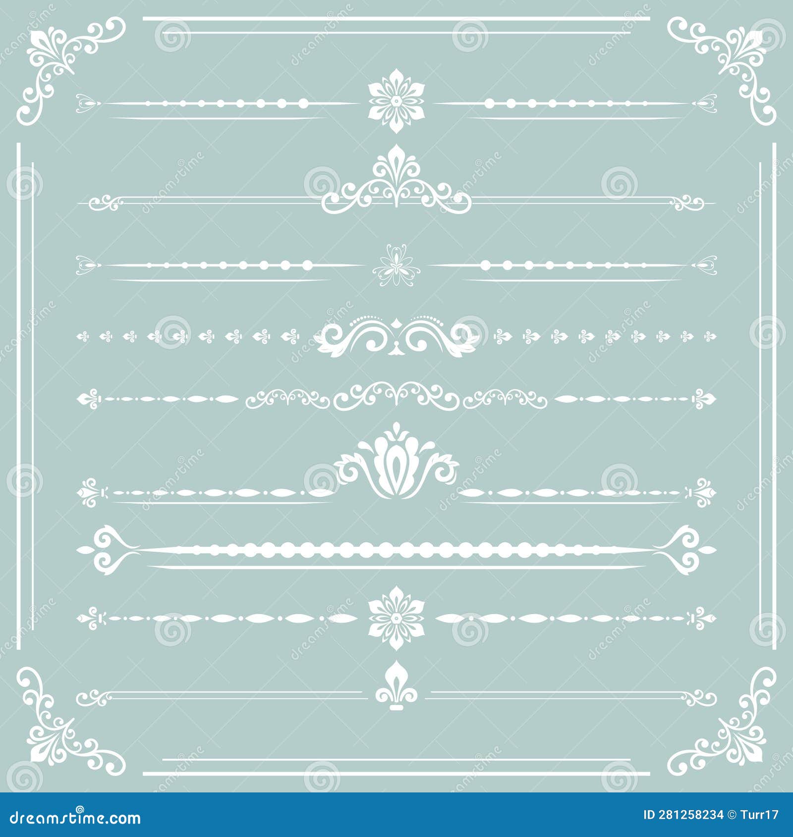 Set of Horizontal Patterns stock illustration. Illustration of design ...