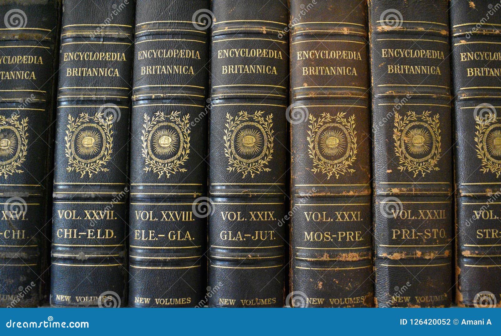 Encyclopaedias / Reference Books Stock Photo - Image of book, cover ...
