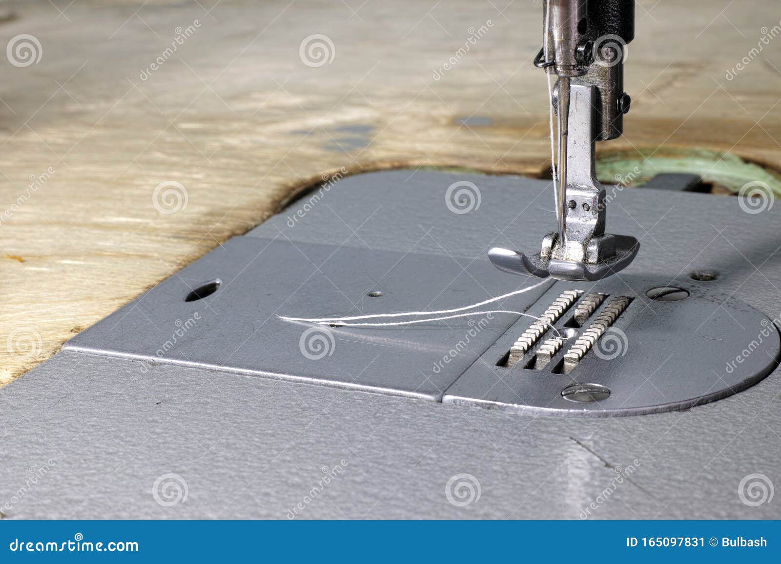 Vintage Sewing Machine from Past Stock Image - Image of equipment ...