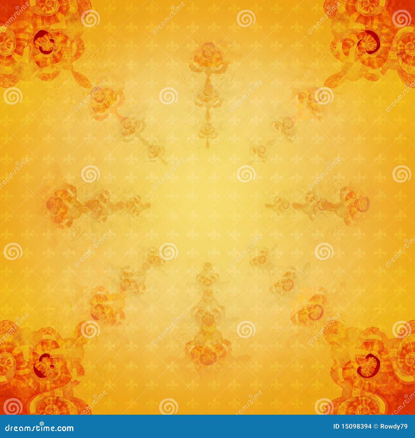 Vintage Shabby Background with Classy Patterns Stock Illustration ...