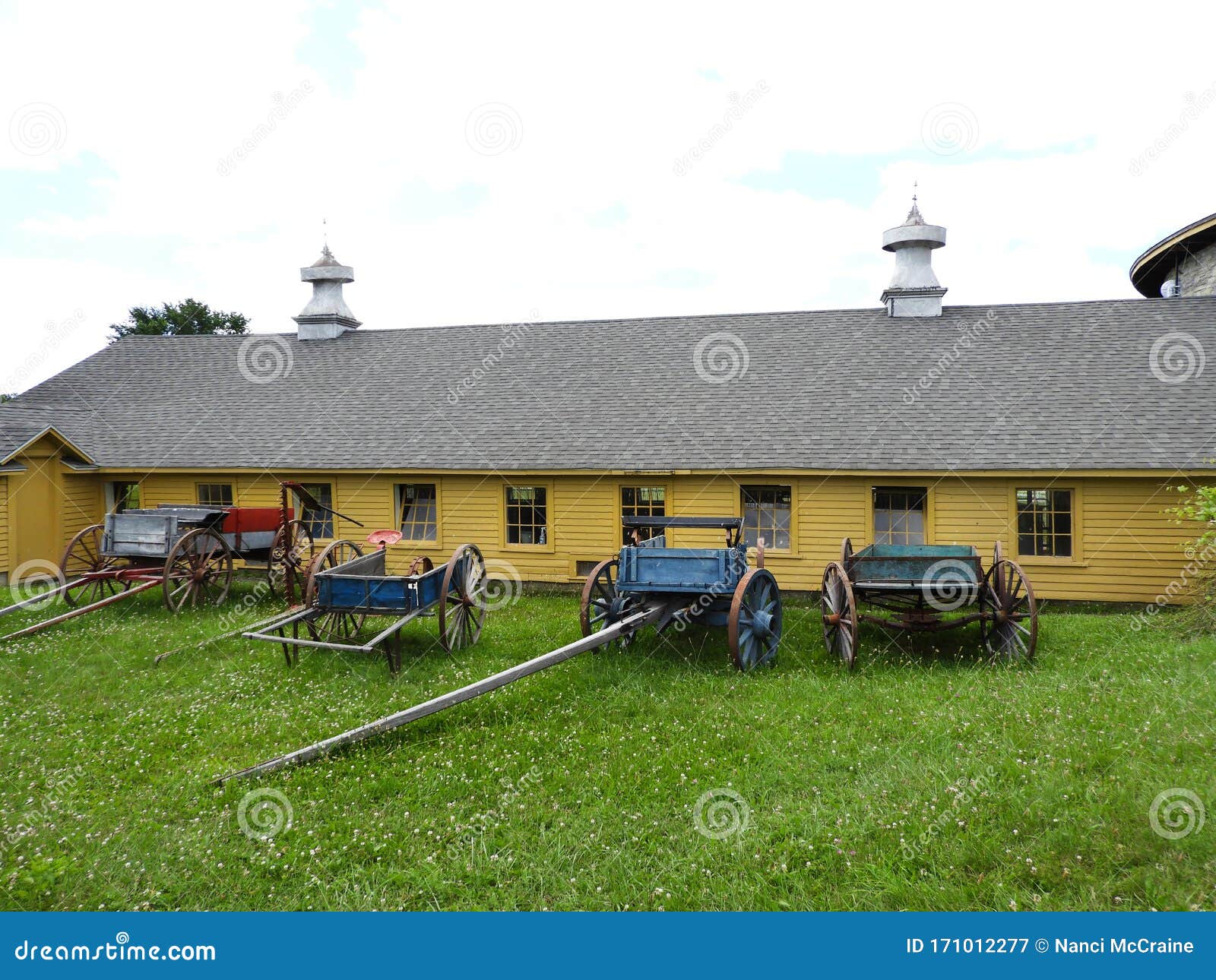 Two Old Barn Cupolas Royalty-Free Stock Image | CartoonDealer.com #74807578