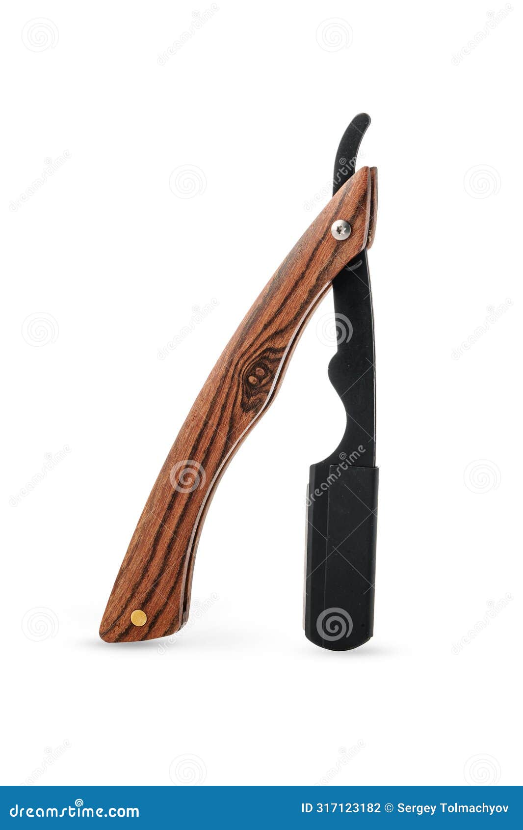 Vintage Shaving Razor and Tools Isolated on White Background Stock ...