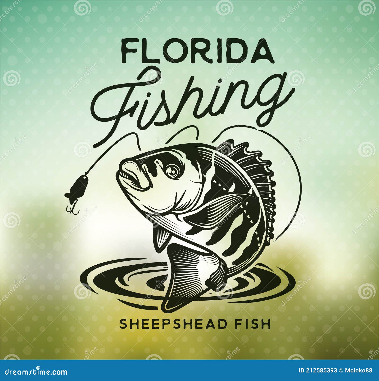 Vintage Barracuda Fish Logo Template Vector Illustration ...