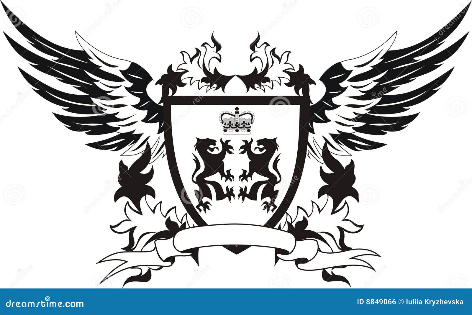 Vintage Shield Emblems. Crests Vector Logo Set | CartoonDealer.com ...