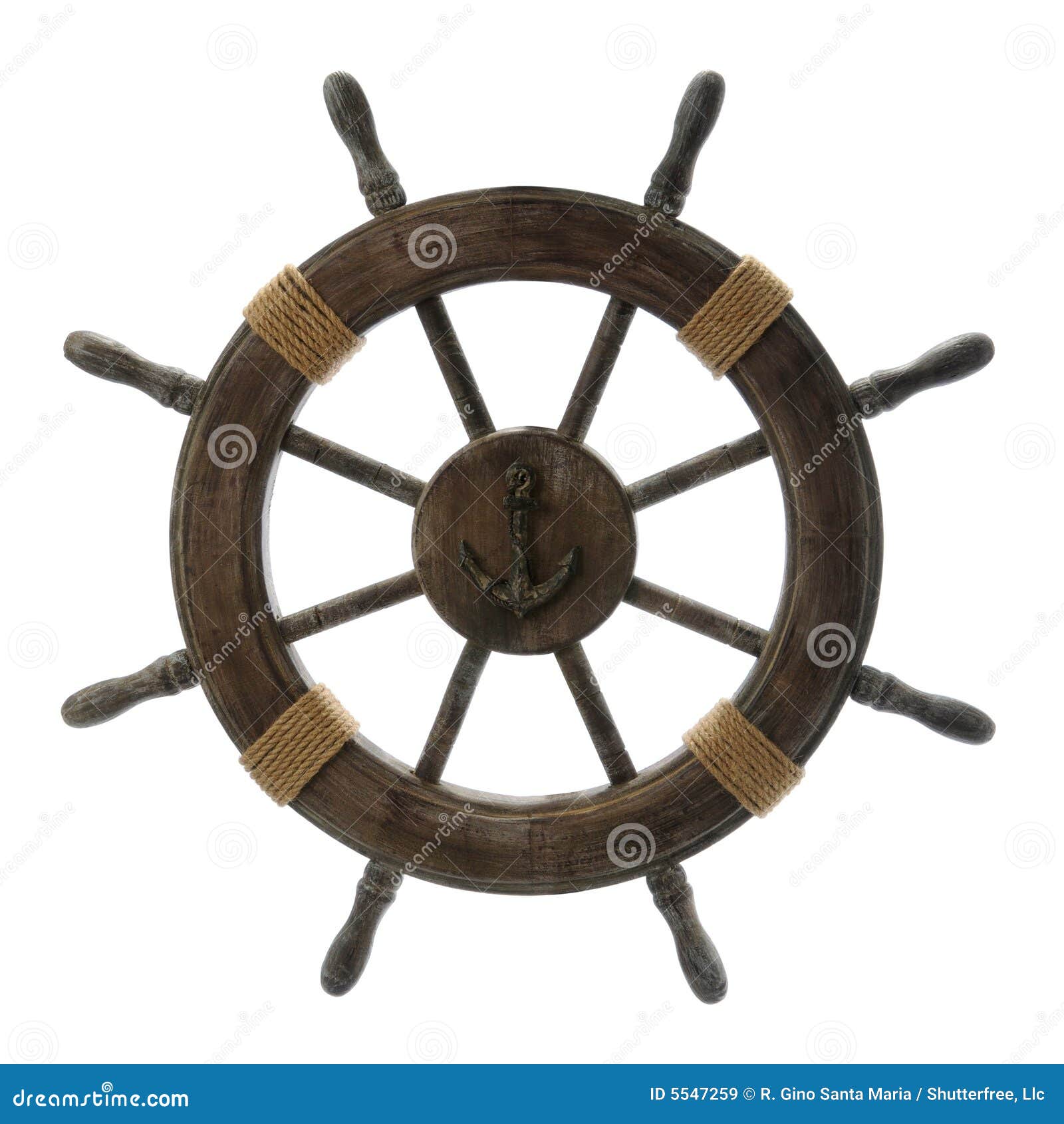 Vintage Ship Wheel stock image. Image of navigate, helm - 5547259