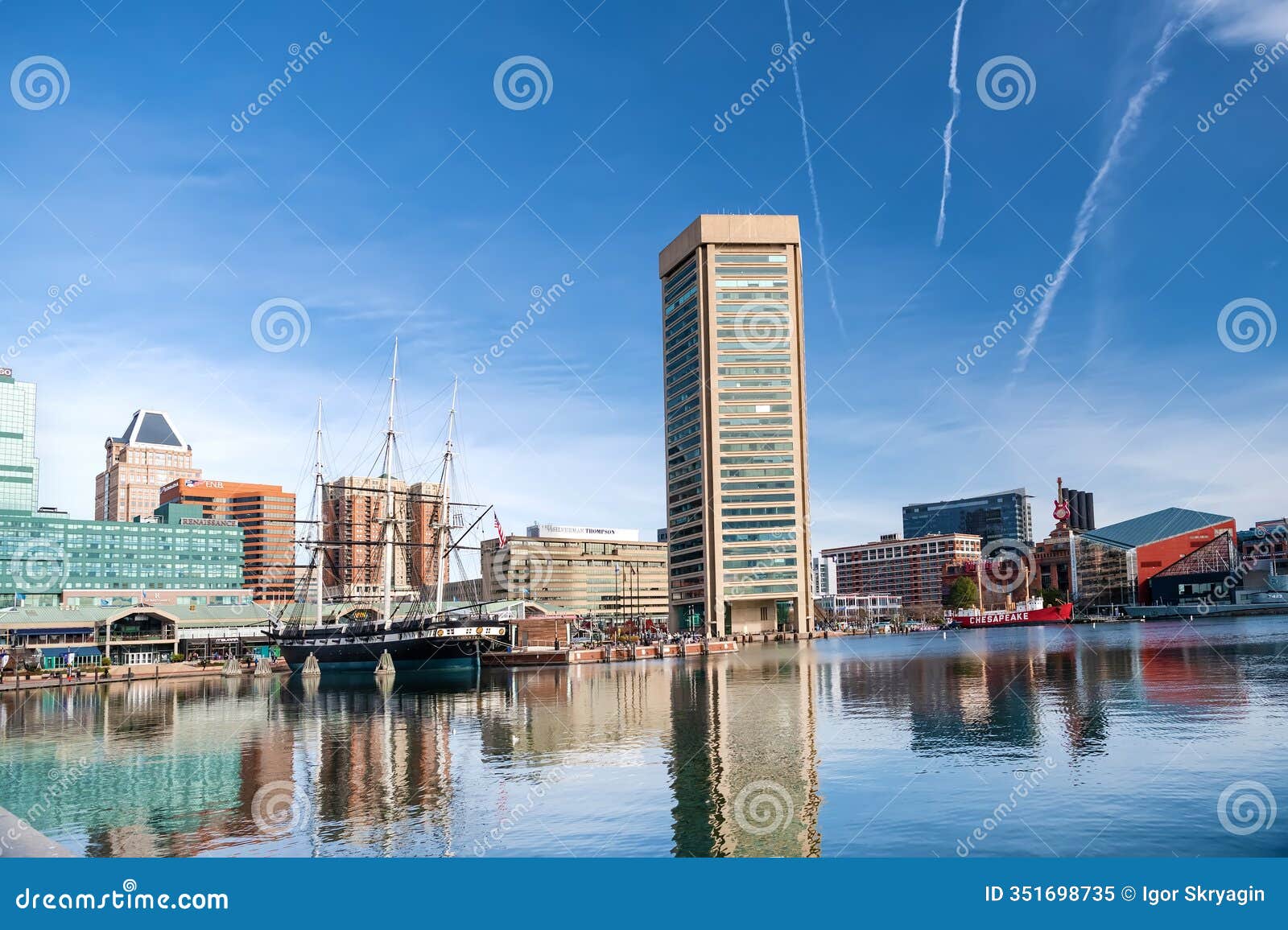 Vintage Ships in Baltimore S Inner Harbor Editorial Image - Image of ...