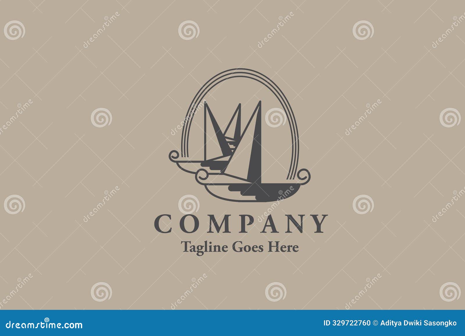 Vintage ships logo stock vector. Illustration of drawing - 329722760