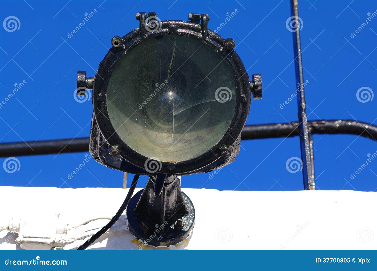 Vintage ships spotlight stock image. Image of brass, beacon - 37700805