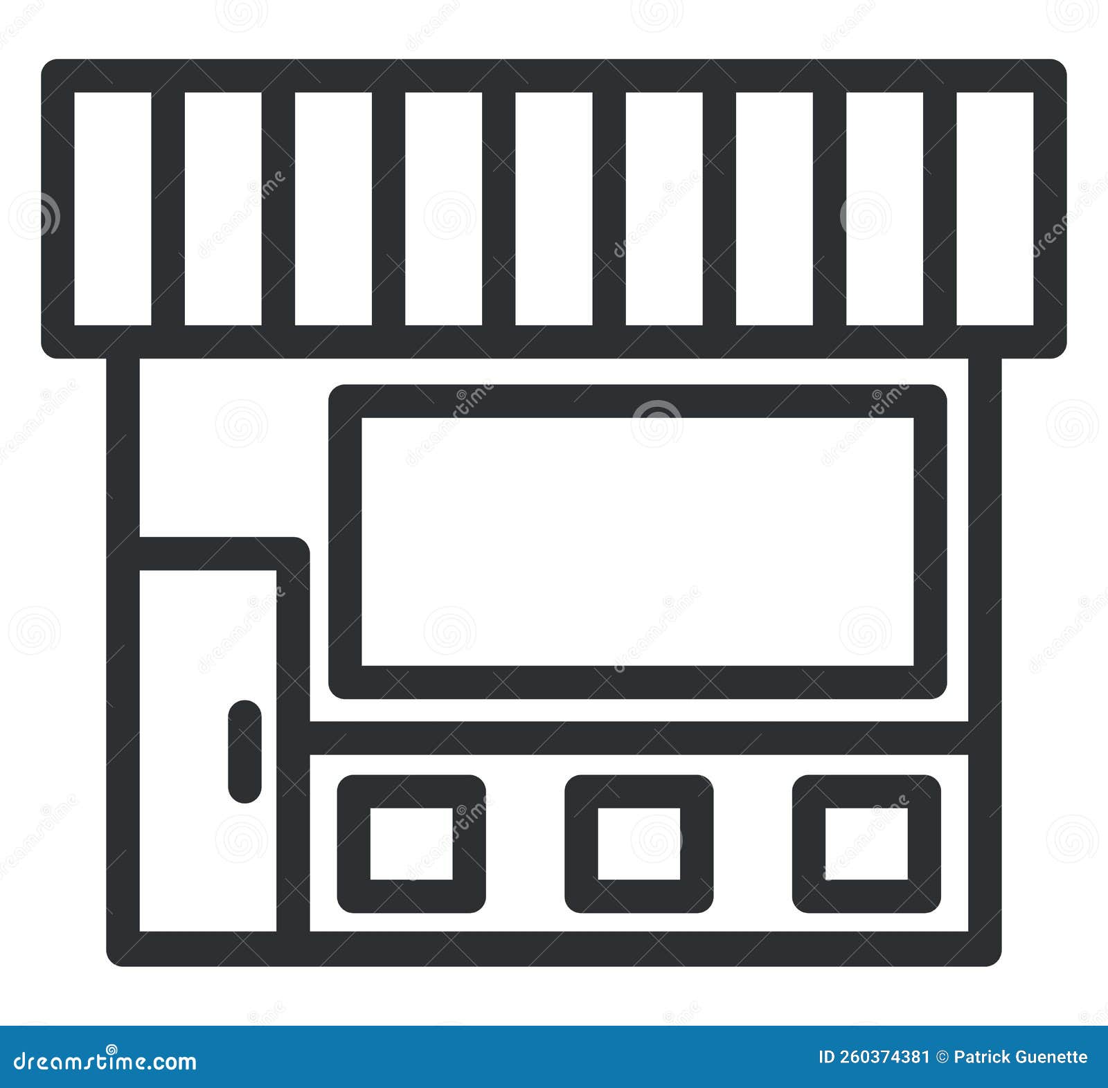 Vintage shop, icon stock vector. Illustration of vintage - 260374381