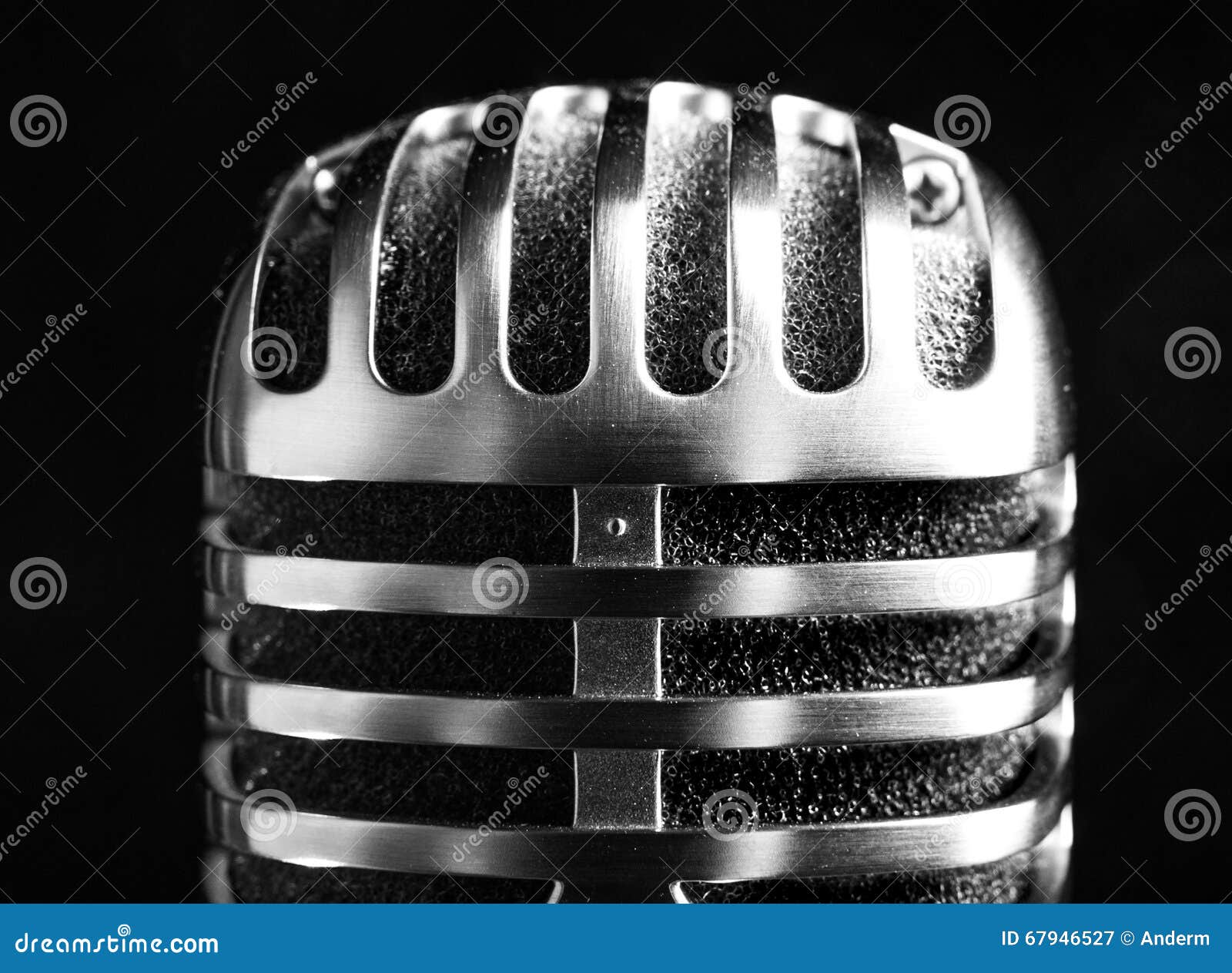 Vintage shure microphone editorial photography. Image of equipment ...