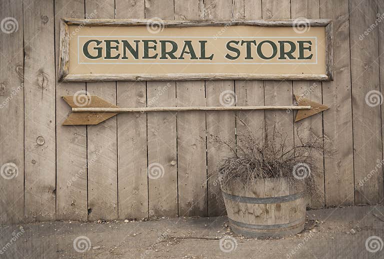 Vintage Sign, General Store Stock Image - Image of concept, border ...