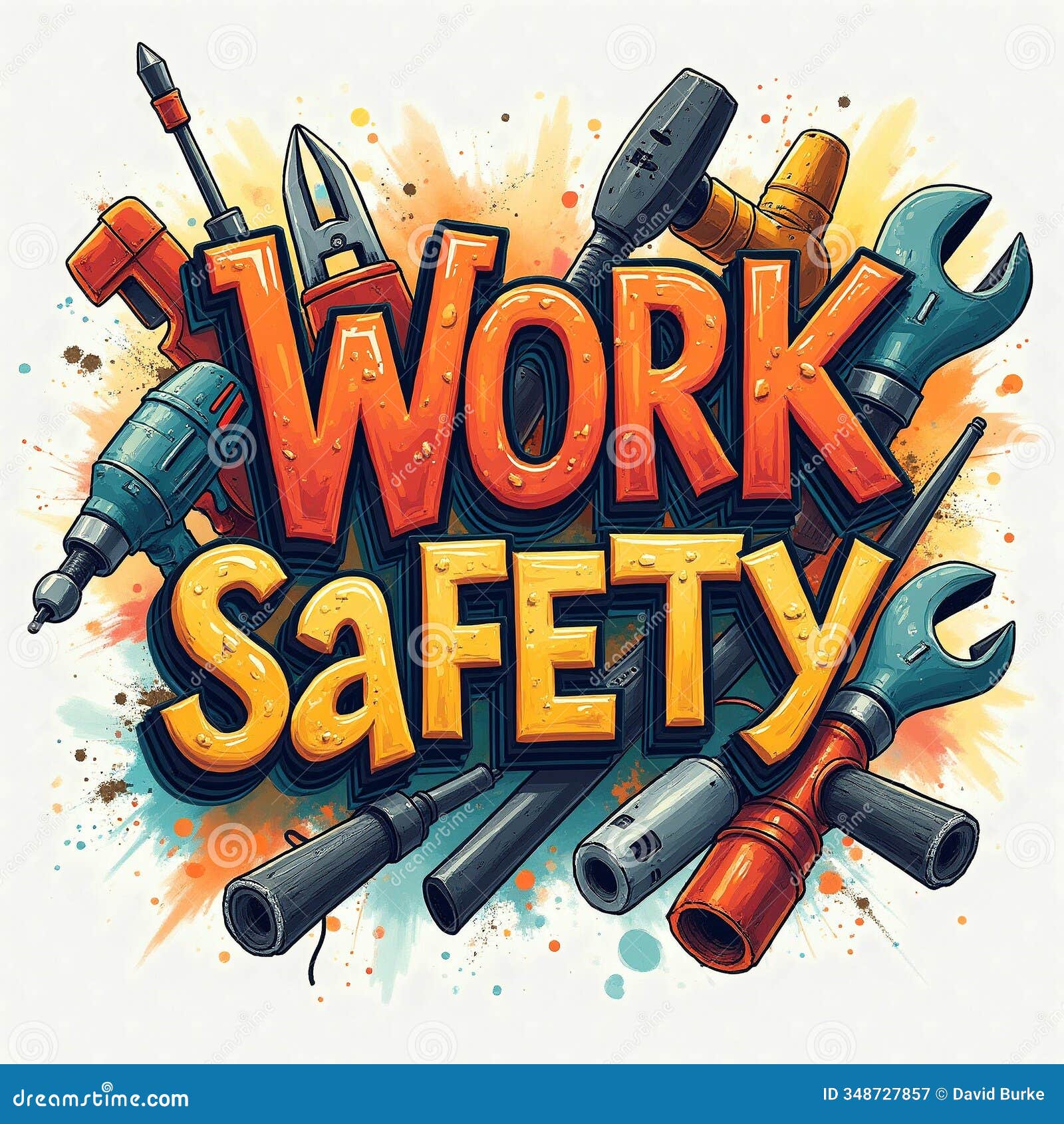 Vintage Sign Text Employee Work Safety Safe Working Condition Worker ...