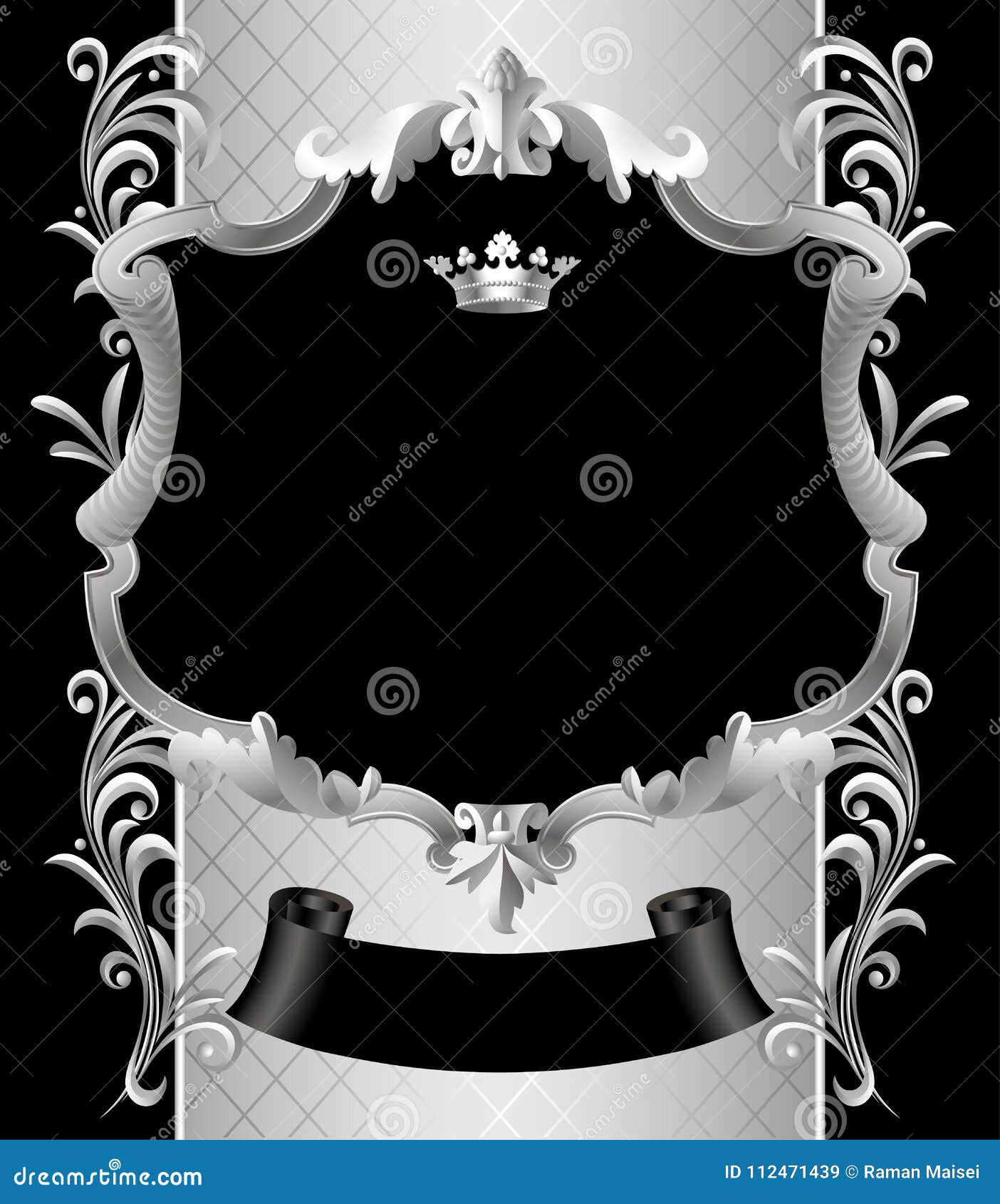Vintage Silver Background Vector Illustration | CartoonDealer.com #31378542