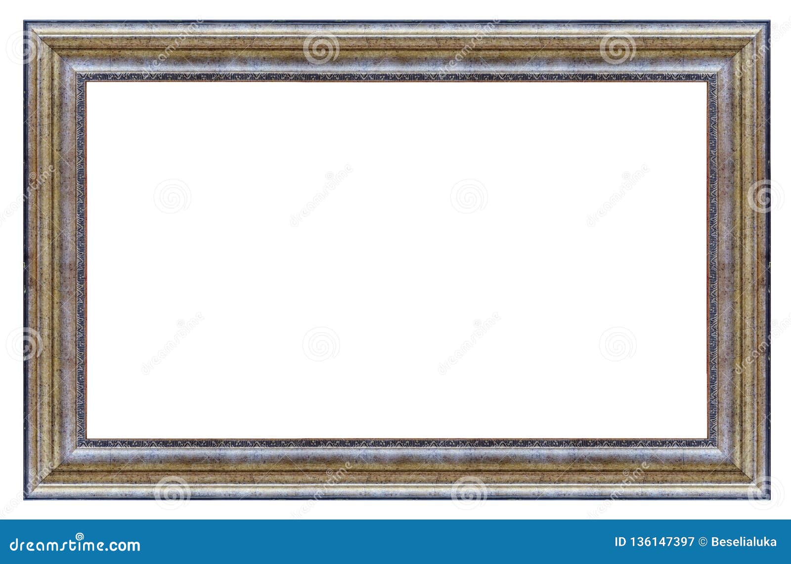 Vintage silver frame stock image. Image of frame, museum - 136147397