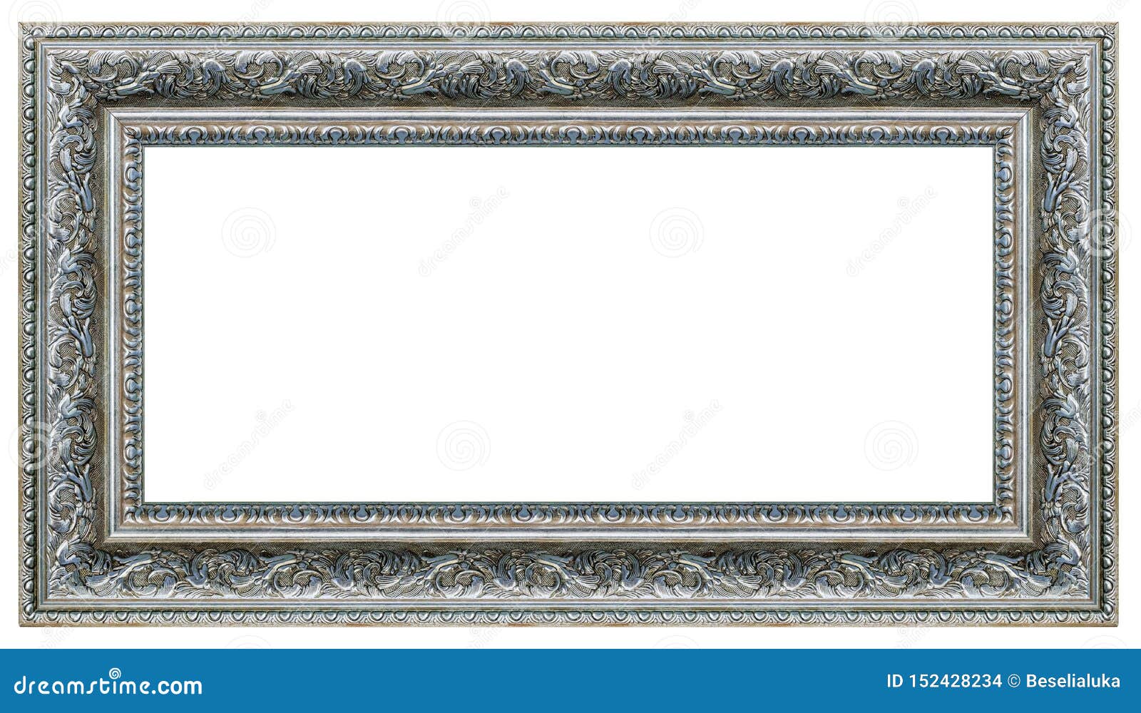 Vintage silver frame stock photo. Image of framed, ornamental - 152428234