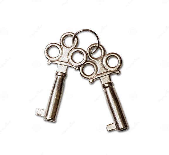 Vintage silver keys stock image. Image of safety, steel - 16589905