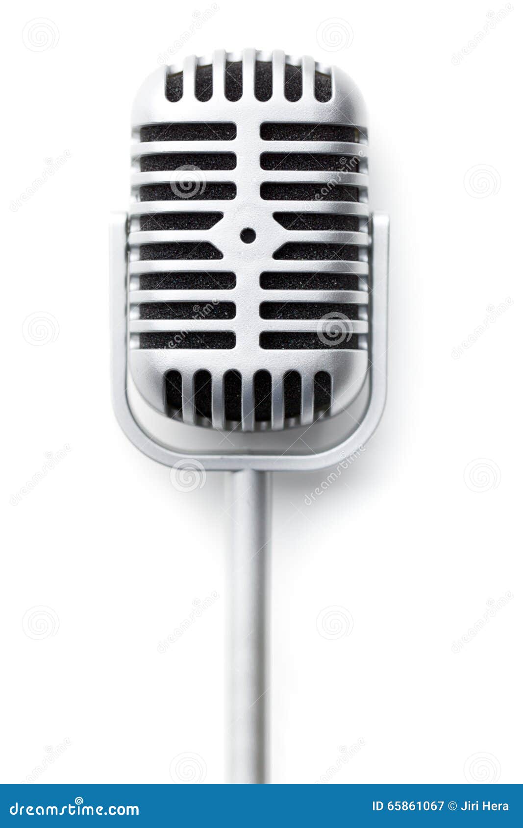 Vintage silver microphone stock image. Image of stage - 65861067