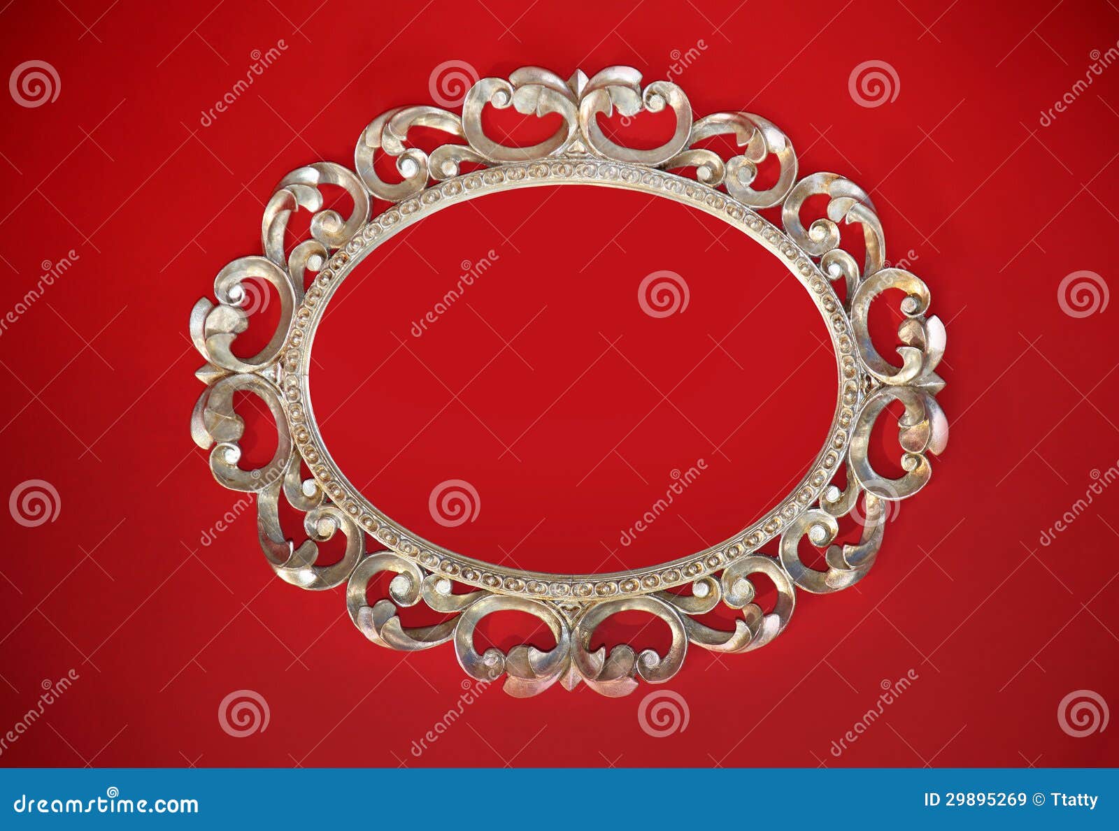 Red wall frame stock image. Image of decor, frame, silver - 29895269