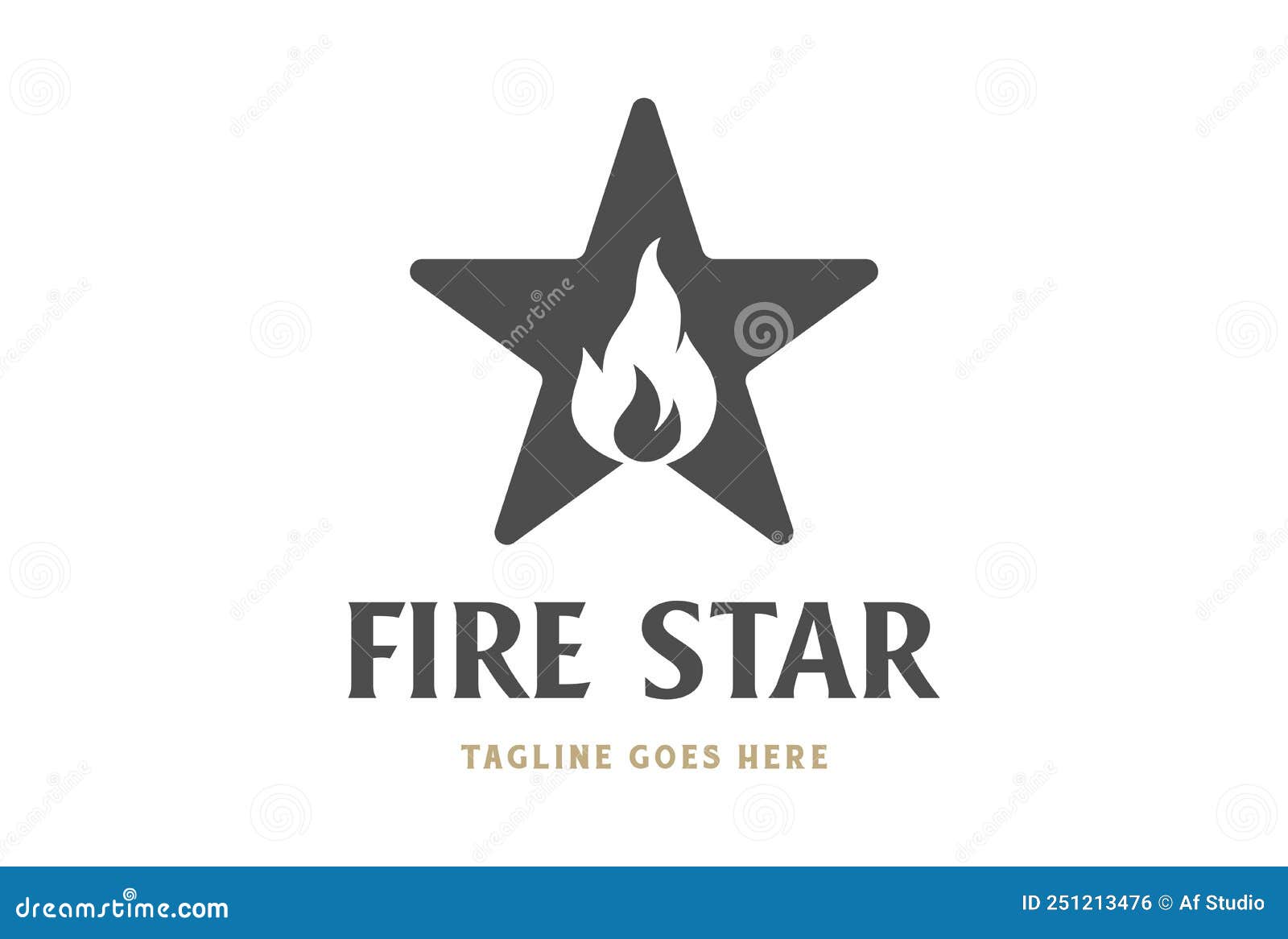 Vintage Simple Minimalist Star with Flame Fire Burn Logo Design Vector ...