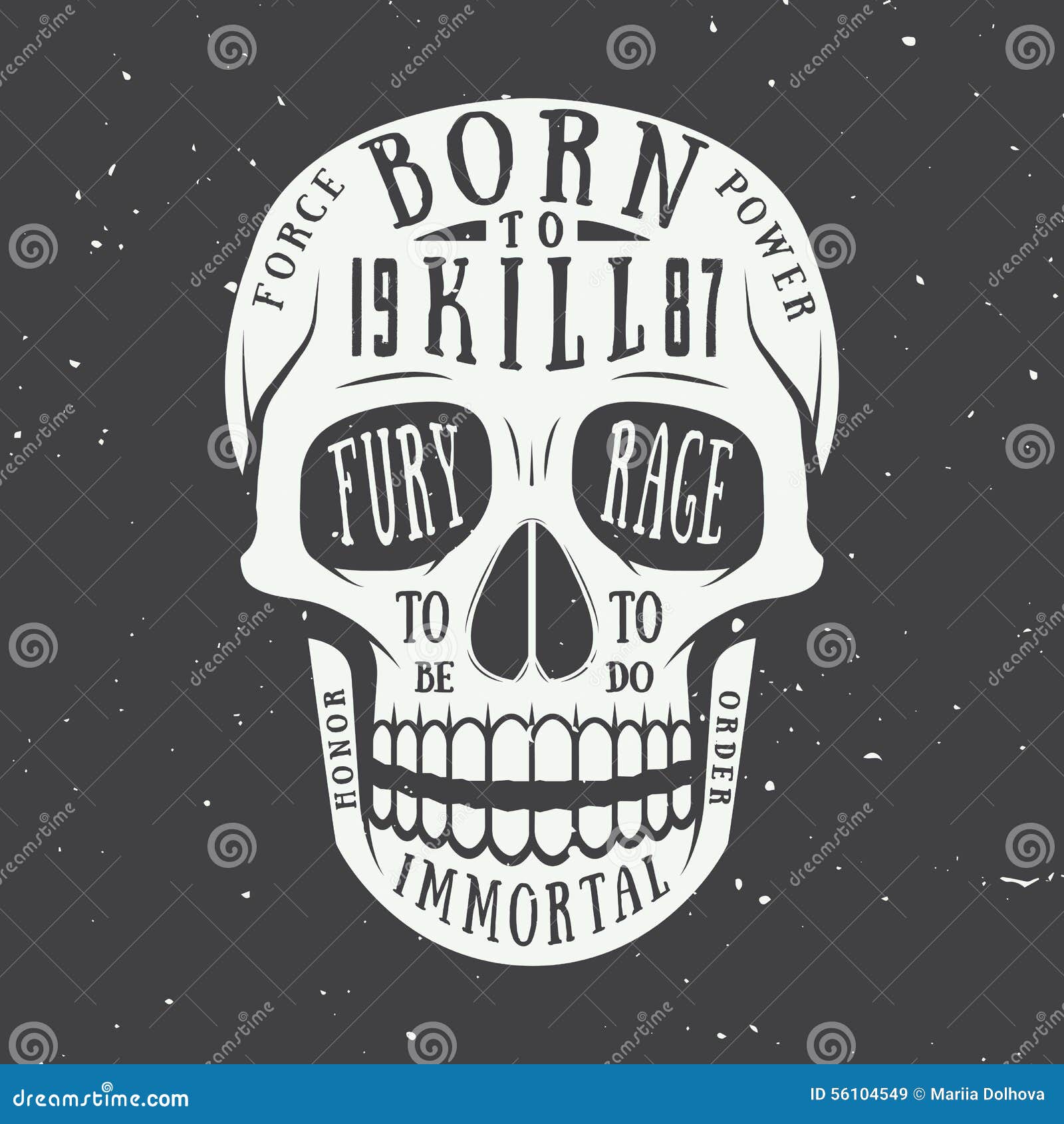 Vintage Skull Label, Emblem and Logo. Vector Illustration Stock Vector ...