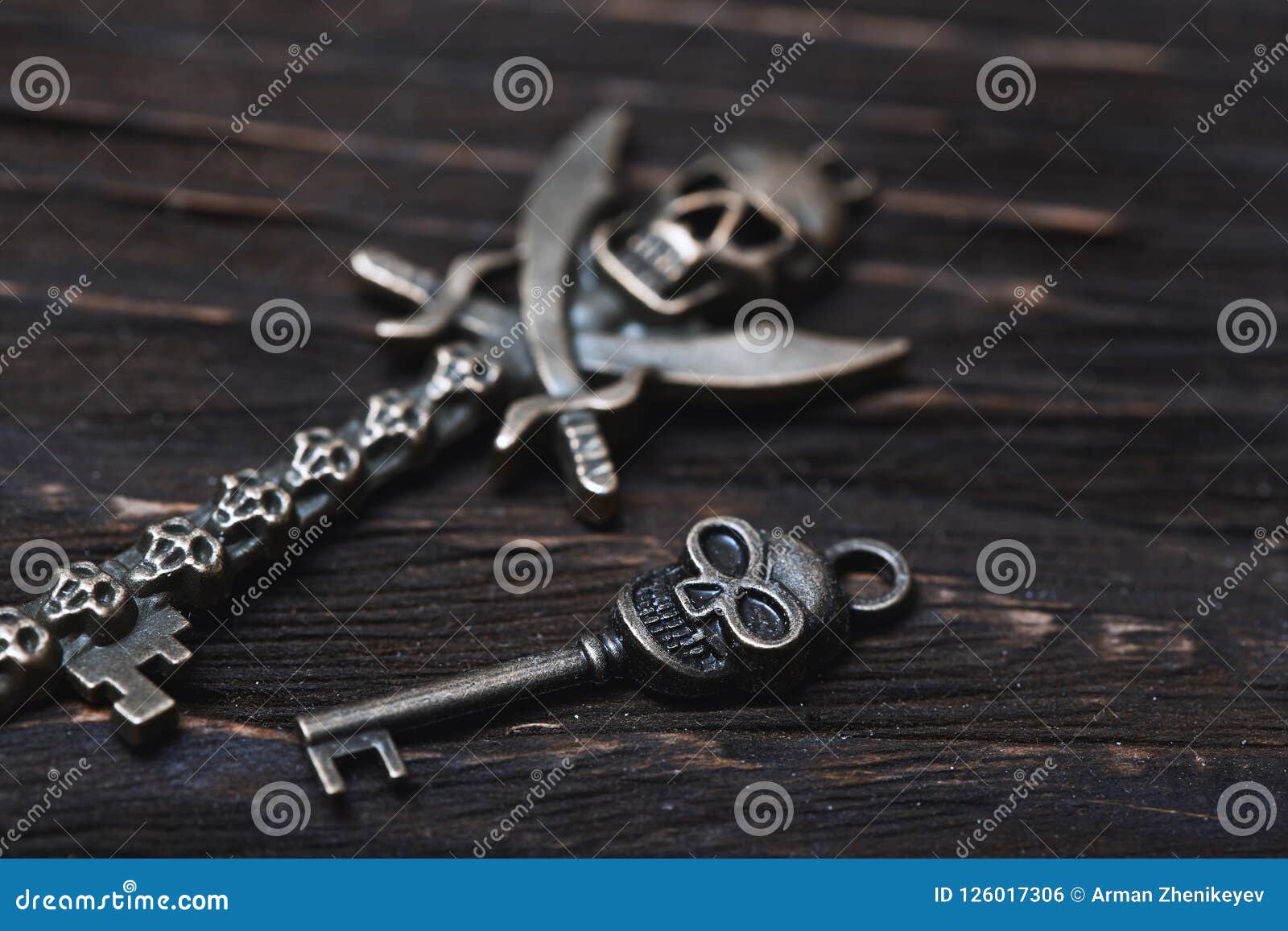 Vintage Skull Skeleton Keys on a Wooden Table Stock Photo - Image of ... Vintage Skull Skeleton Keys on a Wooden Table Stock Photo - Image of ...