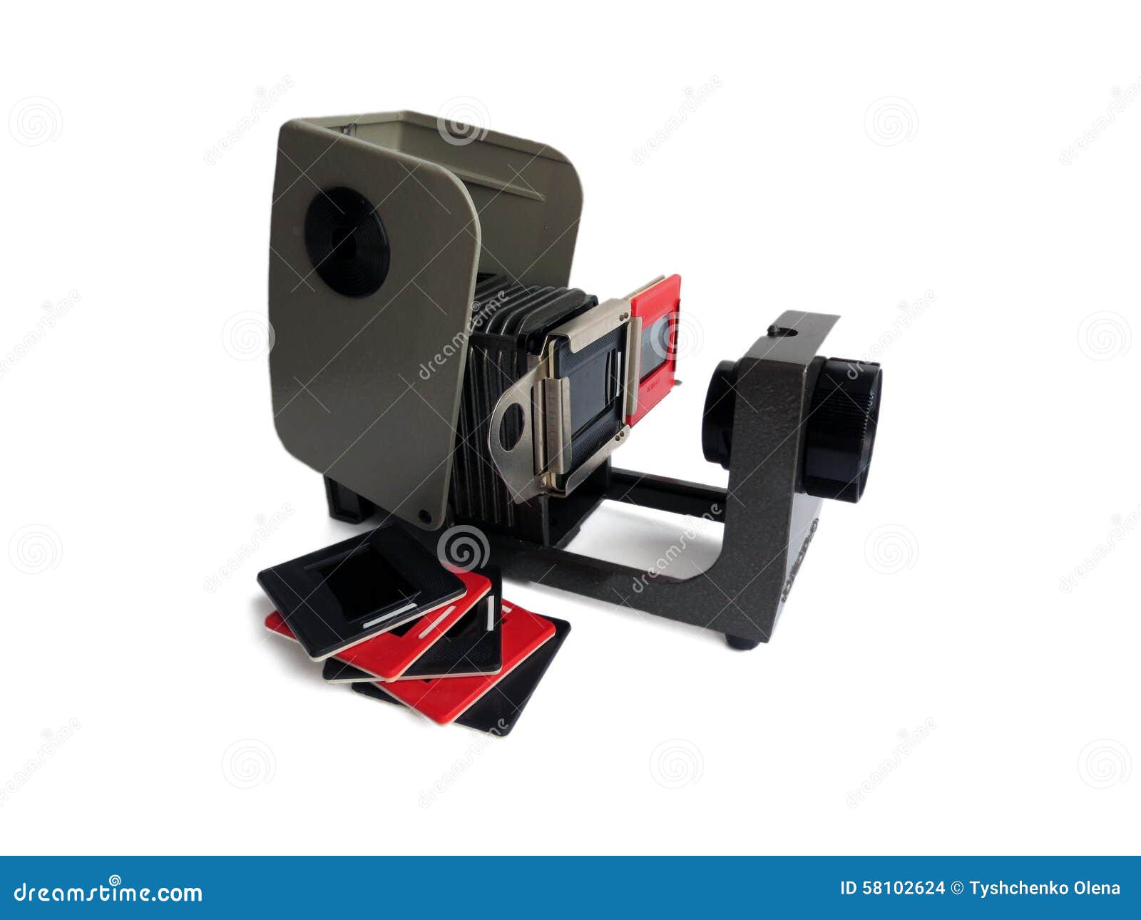 Vintage slide projector stock photo. Image of lens, device - 58102624