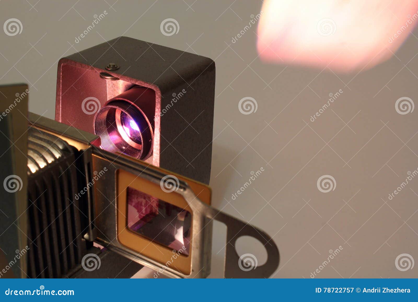 Vintage slide projector stock image. Image of screen - 78722757