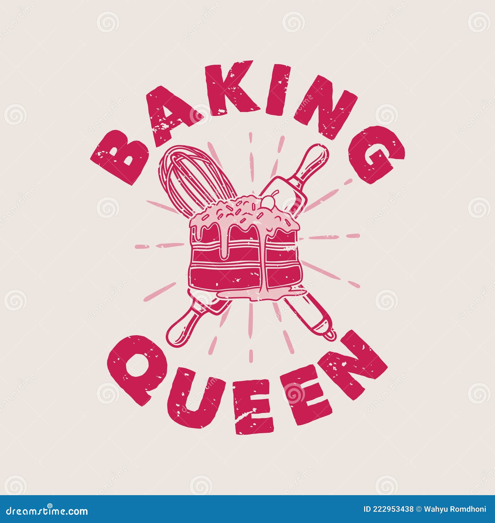 Baking Queen Vector Illustration | CartoonDealer.com #221468114