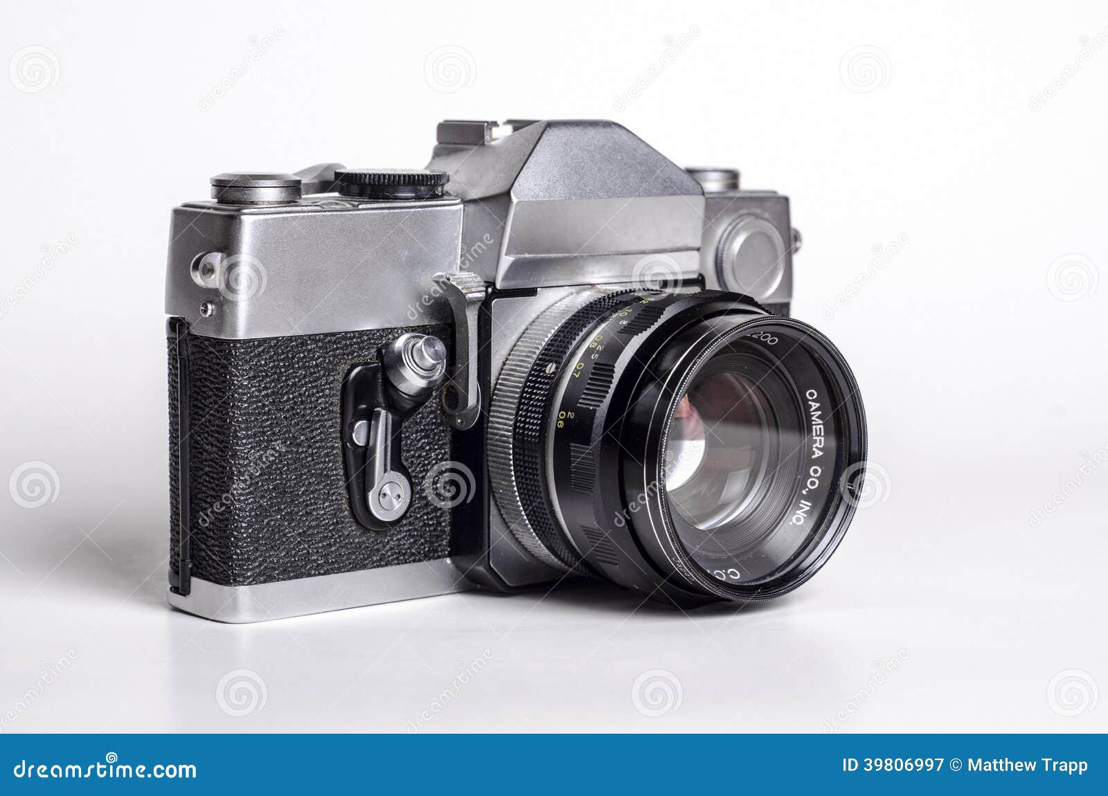 Vintage SLR camera stock image. Image of film, shooting - 39806997
