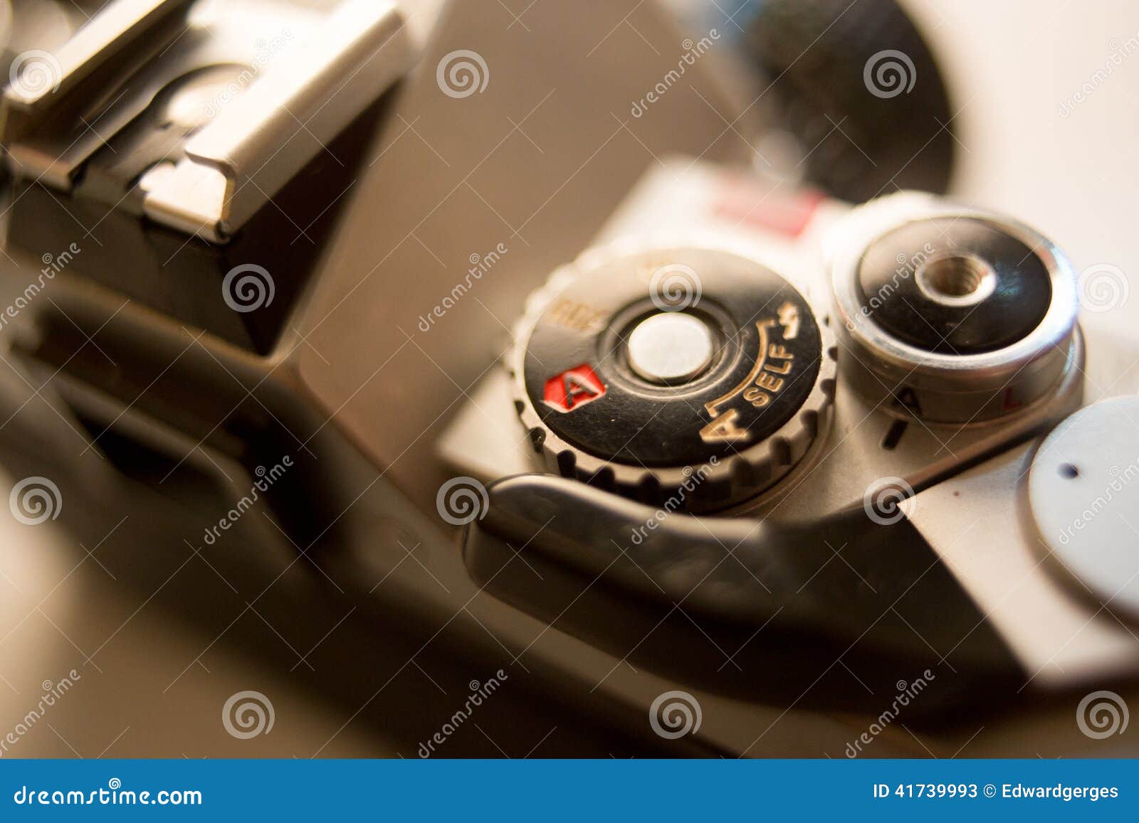 Vintage SLR Camera stock image. Image of classic, closeup - 41739993