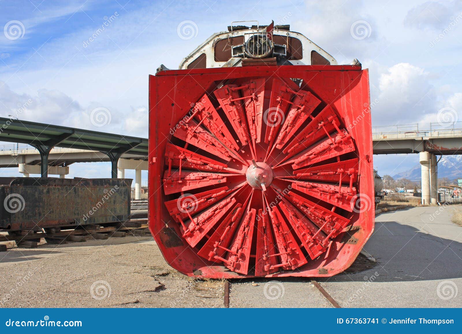Vintage Snow Plow stock image. Image of railway, stop - 67363741