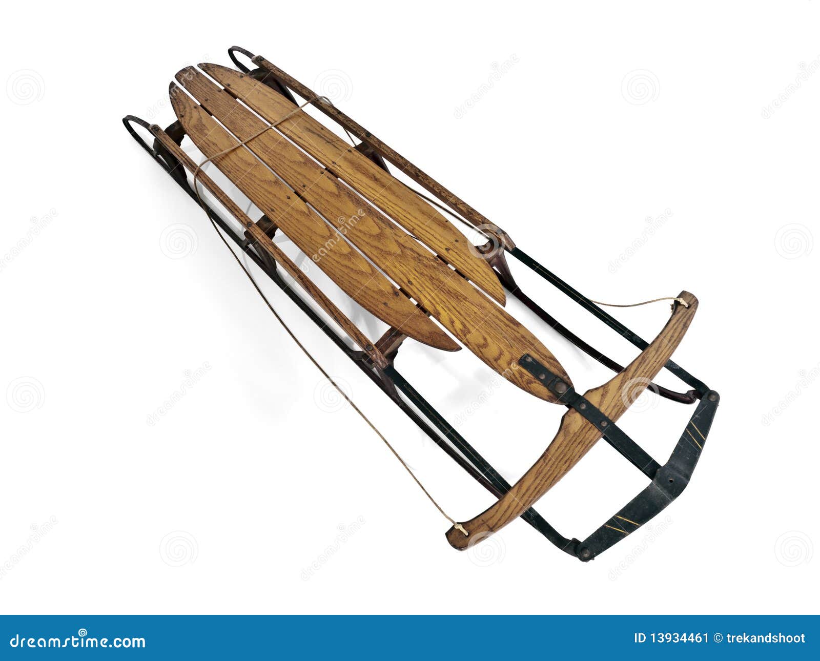Vintage Snow Sled stock image. Image of string, snow - 13934461