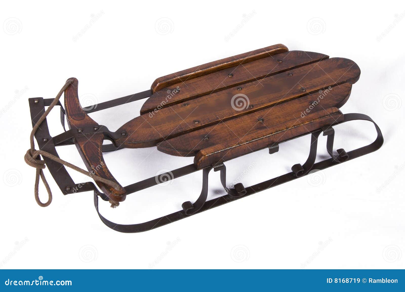 Vintage snow sled stock image. Image of sled, sleigh, play - 8168719