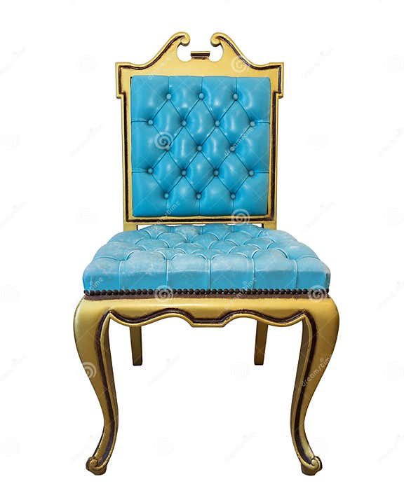 Vintage soft blue chair. stock image. Image of objects - 41525349