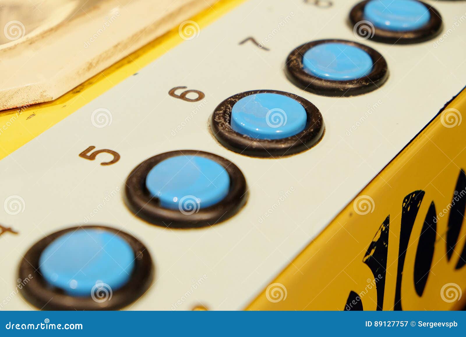 Vintage Soviet Game-playing Machine Stock Image - Image of kids, button ...