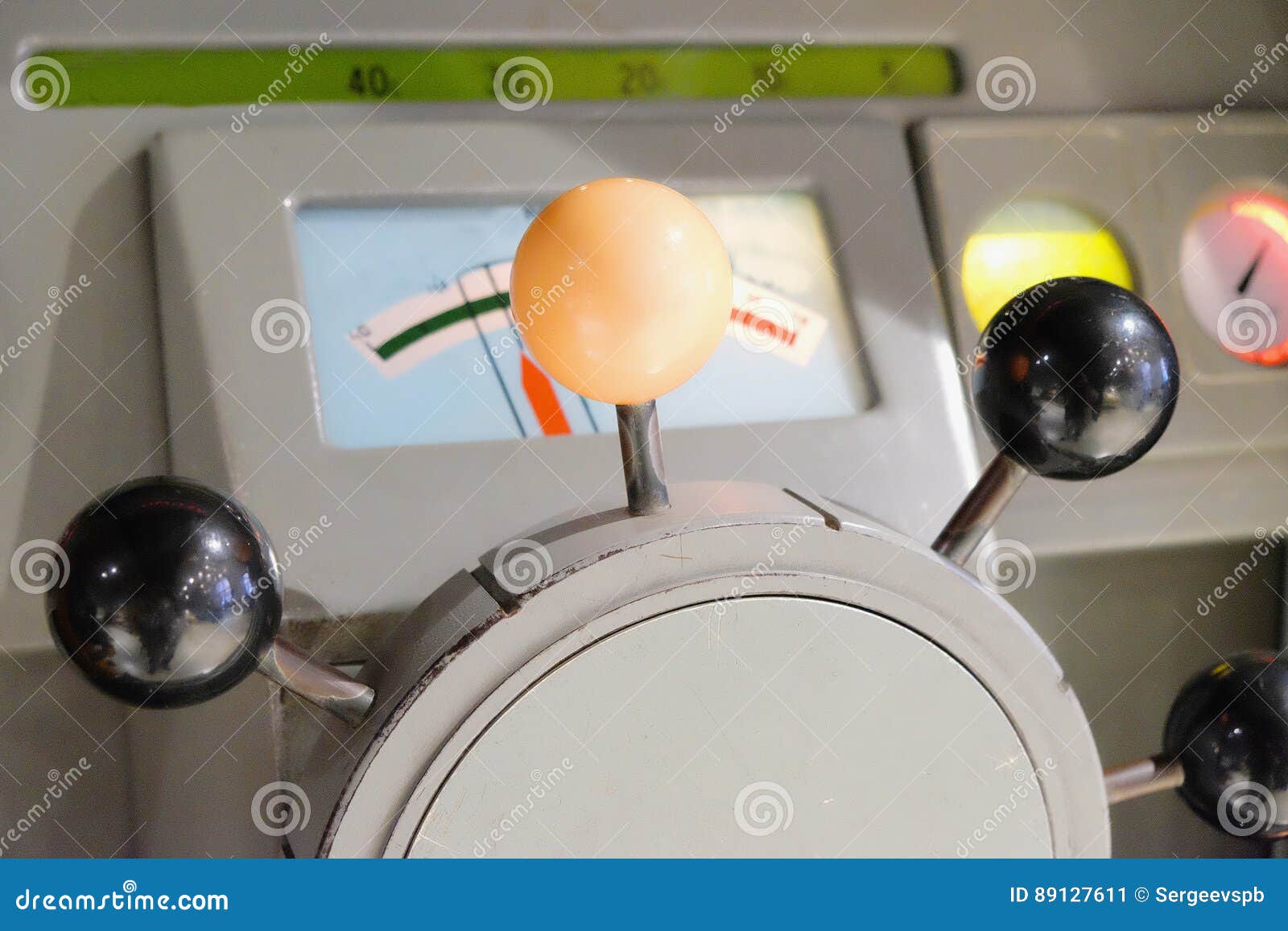 Vintage Soviet Game-playing Machine Stock Image - Image of joystick ...