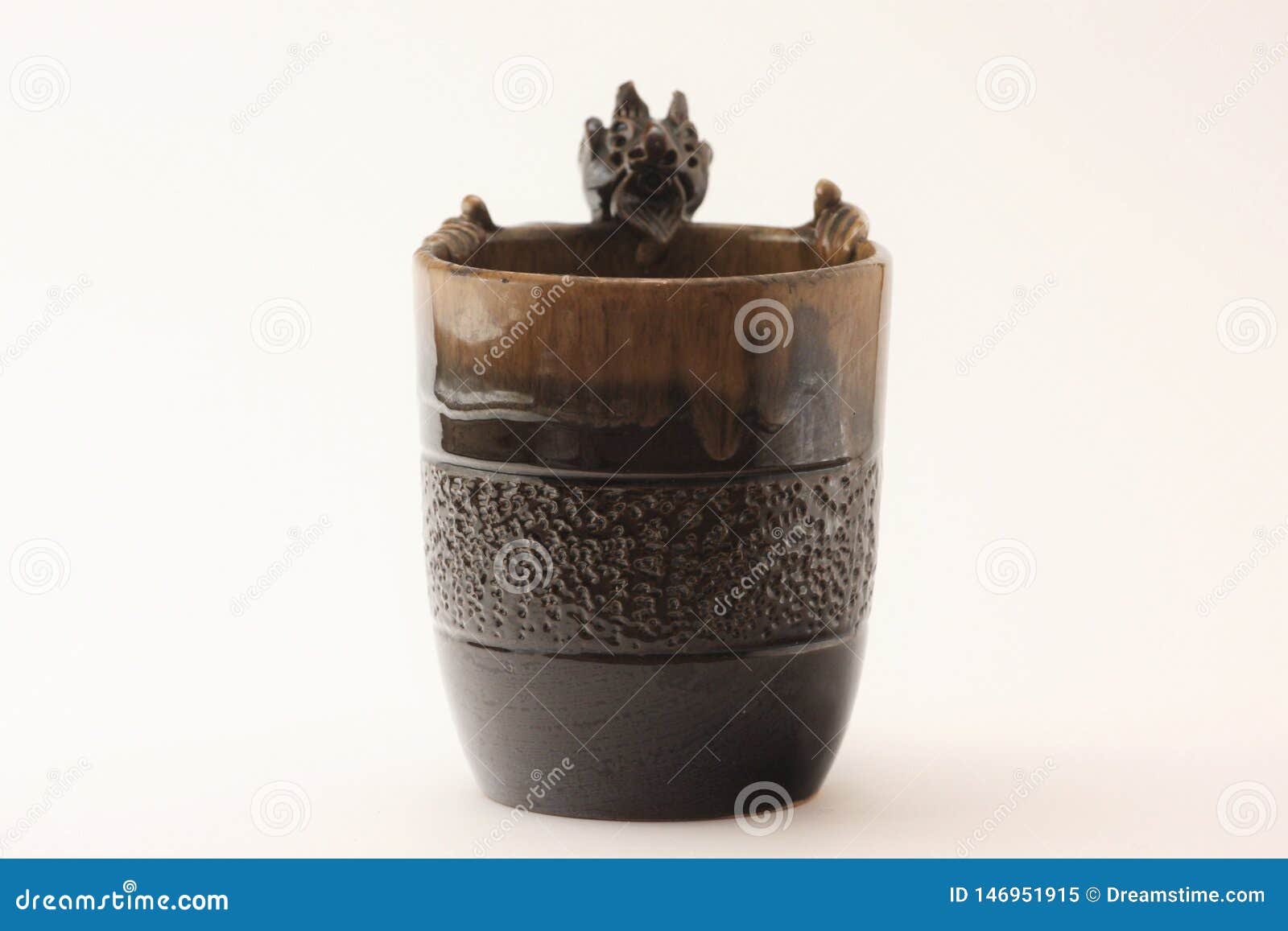 Vintage Soviet USSR Devil Cup - Front View Stock Image - Image of devil ...