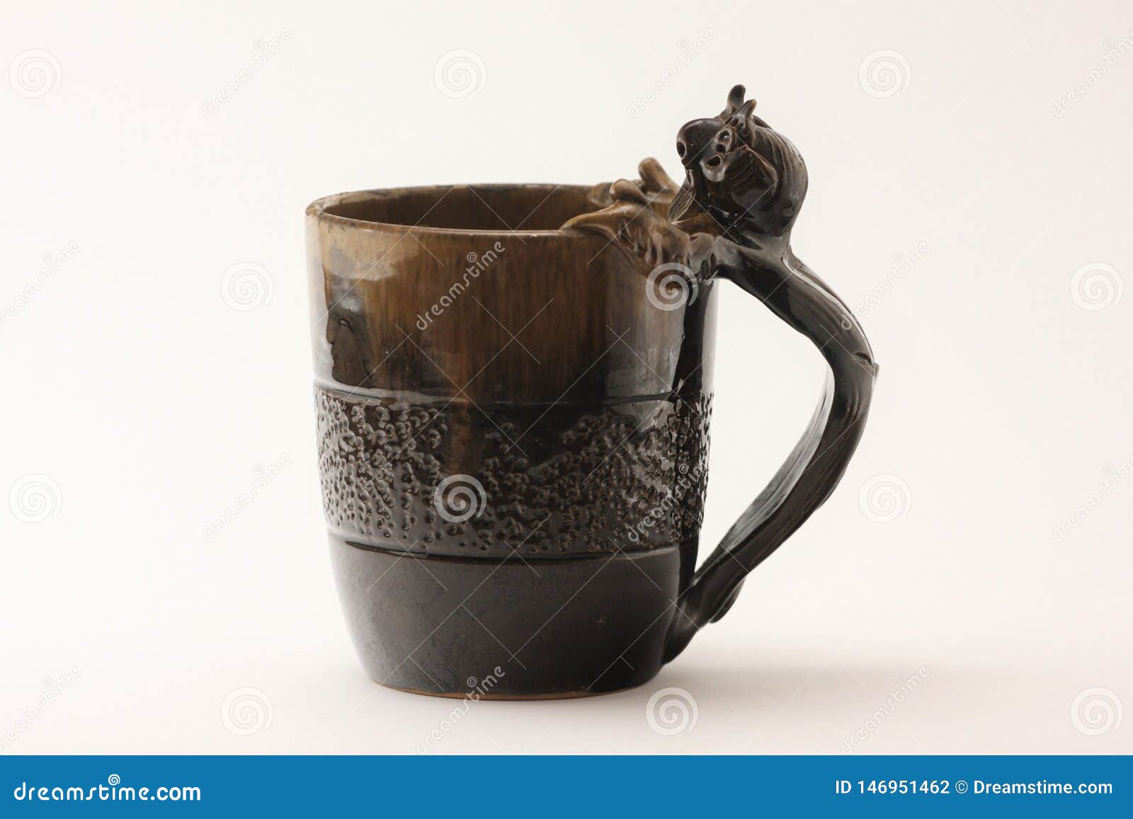 Vintage Soviet USSR Devil Cup - Side View Stock Photo - Image of front ...