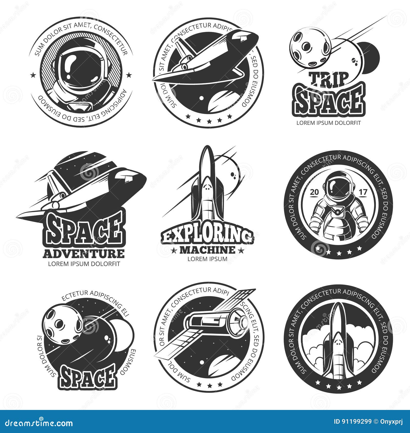 Awesome Rocket Space Logos